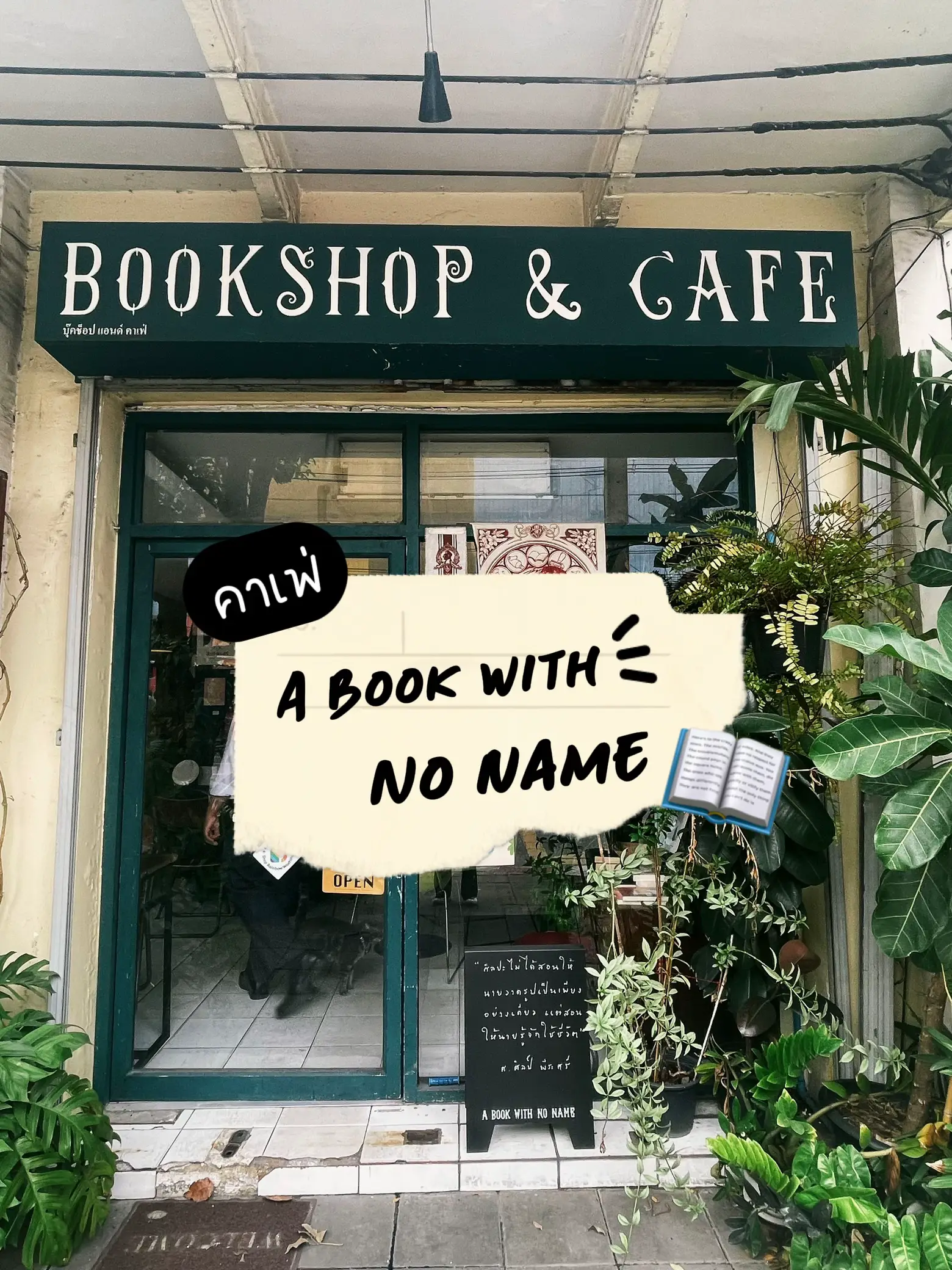นั่งอ่านหนังสือ-เล่นแมว-จิบกาแฟ ที่ A book with no name📖🐱☕️ | แกลเลอรี ...