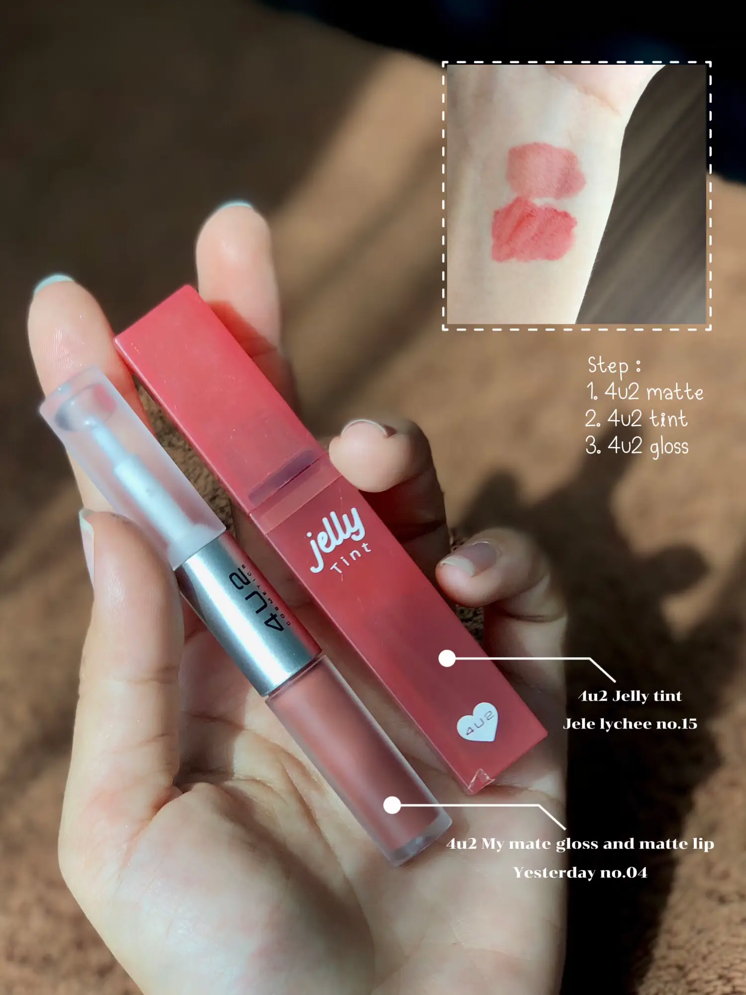 จับคู่ลิปสำหรับสาว warm tone💋💘 | แกลเลอรีที่โพสต์โดย sasine | Lemon8