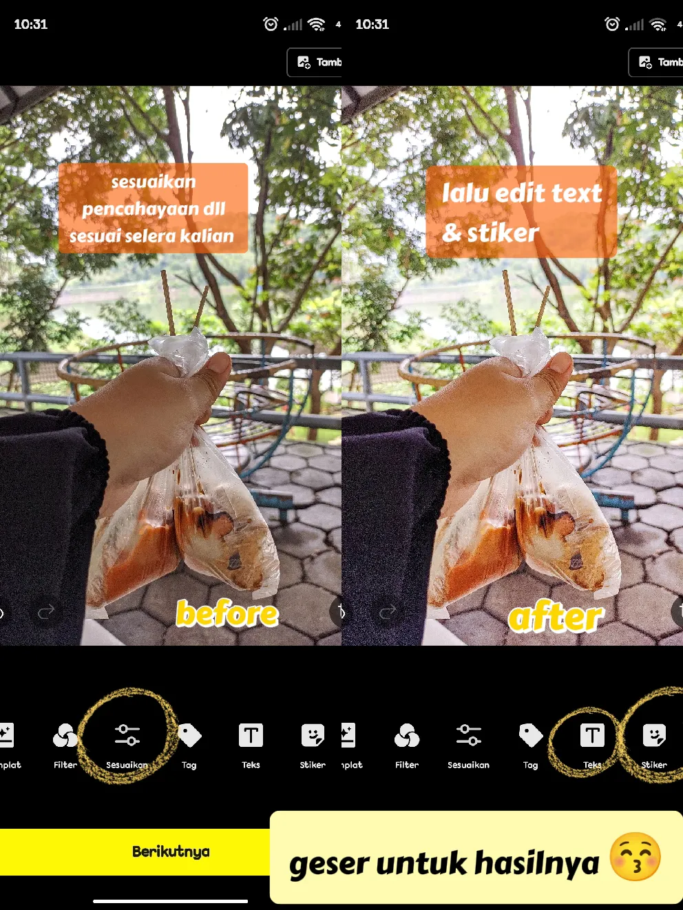 FOTO BURIK JADI TERANG CUMA PAKAI FITUR DI LEMON 8 | Galeri diposting ...