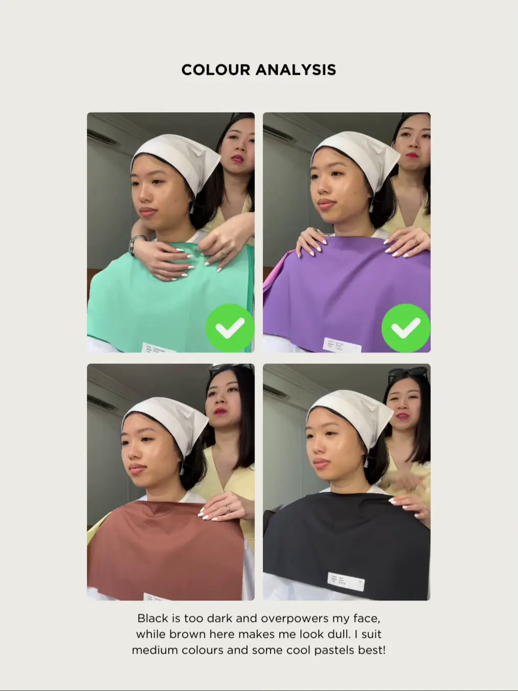 Getting my personal colour analysis done in SG!👚🎨 | Gallery posted by ...