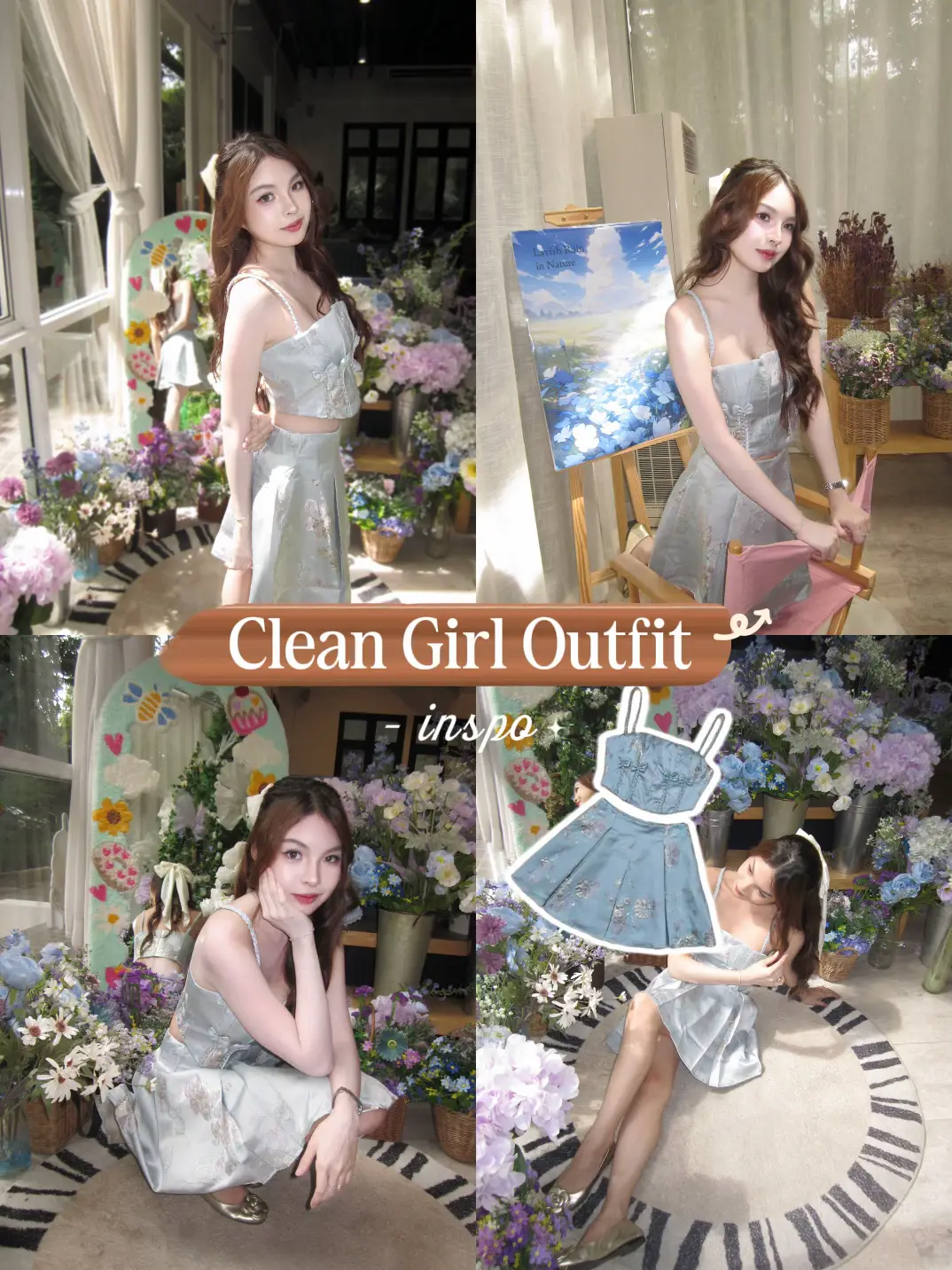 Clean Girl Outfit 💖 | สายหวานลุคคาเฟ่ | แกลเลอรีที่โพสต์โดย pimma 🦢🕯️ ...