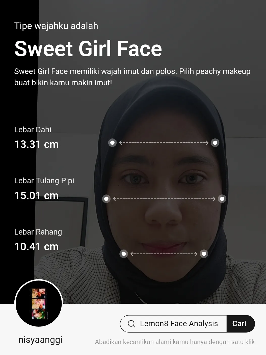 Laporan Analisis Wajahku | Galeri disiarkan oleh nisya anggi | Lemon8
