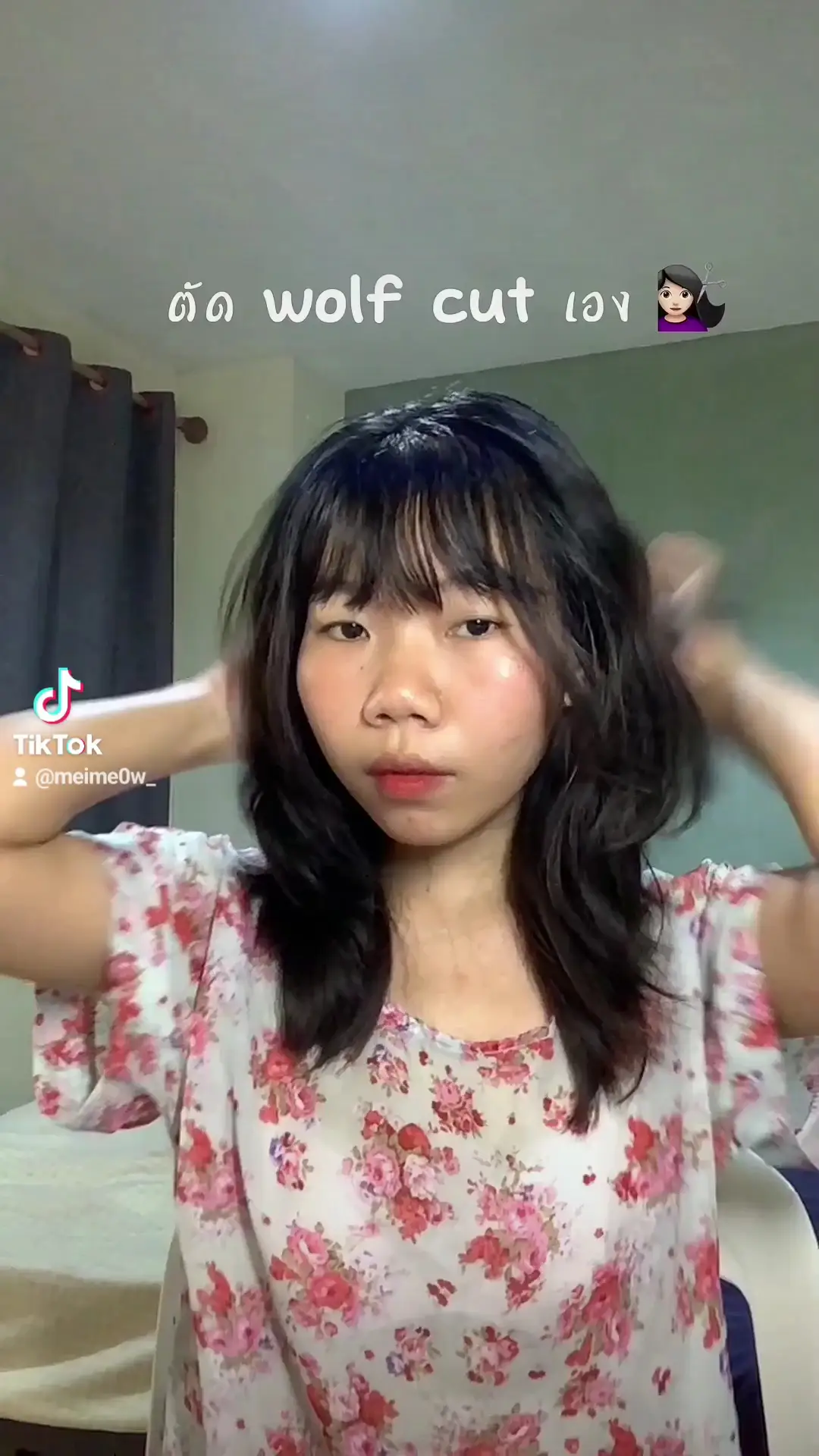 ตัด wolf cut เอง 💇🏻‍♀️ | วิดีโอที่เผยแพร่โดย เล่อเล่อ | Lemon8