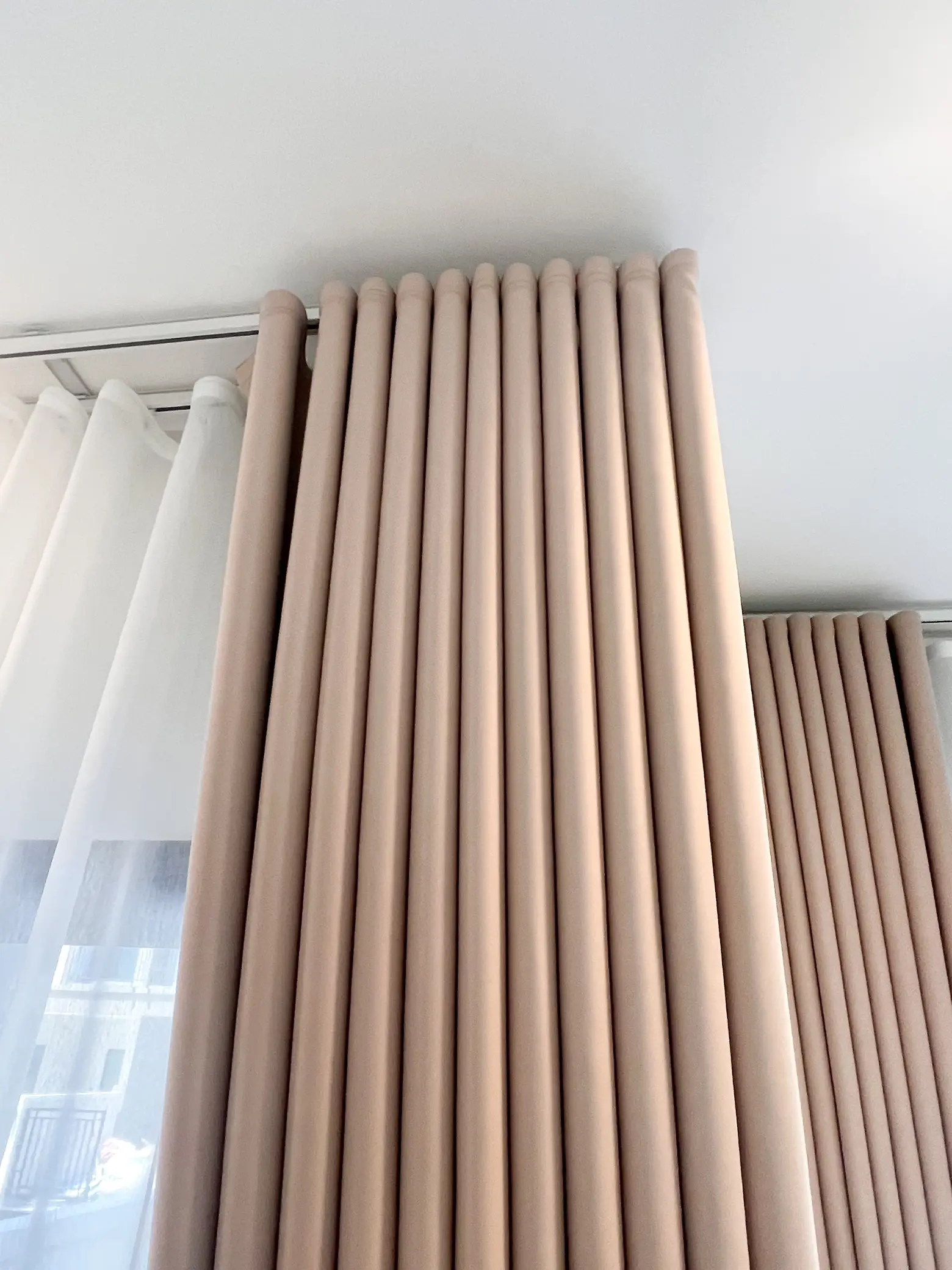 Tape rail curtain attached | Gallery posted by ann.🌷 | Lemon8