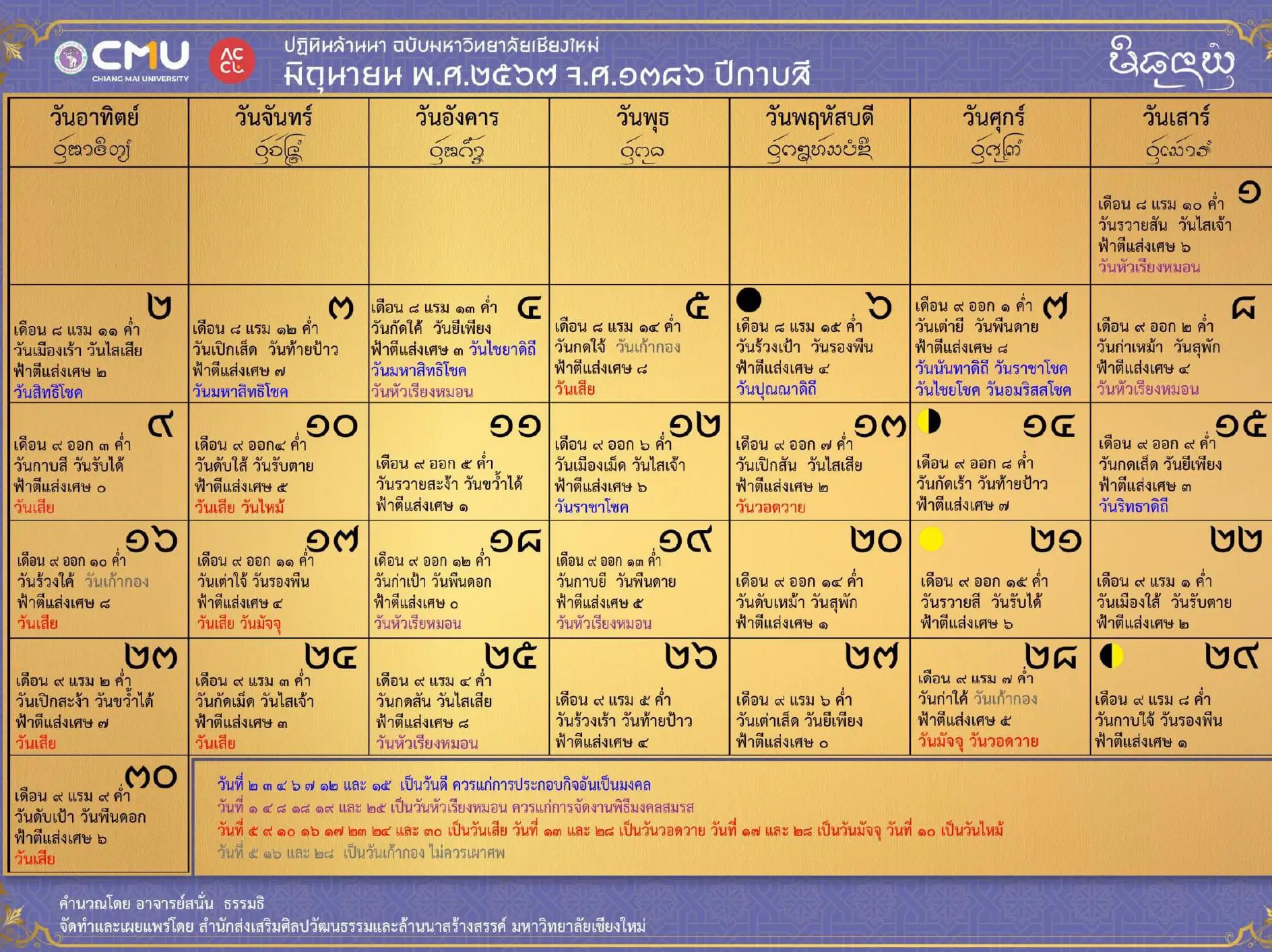 มช แจกปฏิทินล้านนา ep.1 | แกลเลอรีที่โพสต์โดย mkcat&friends | Lemon8