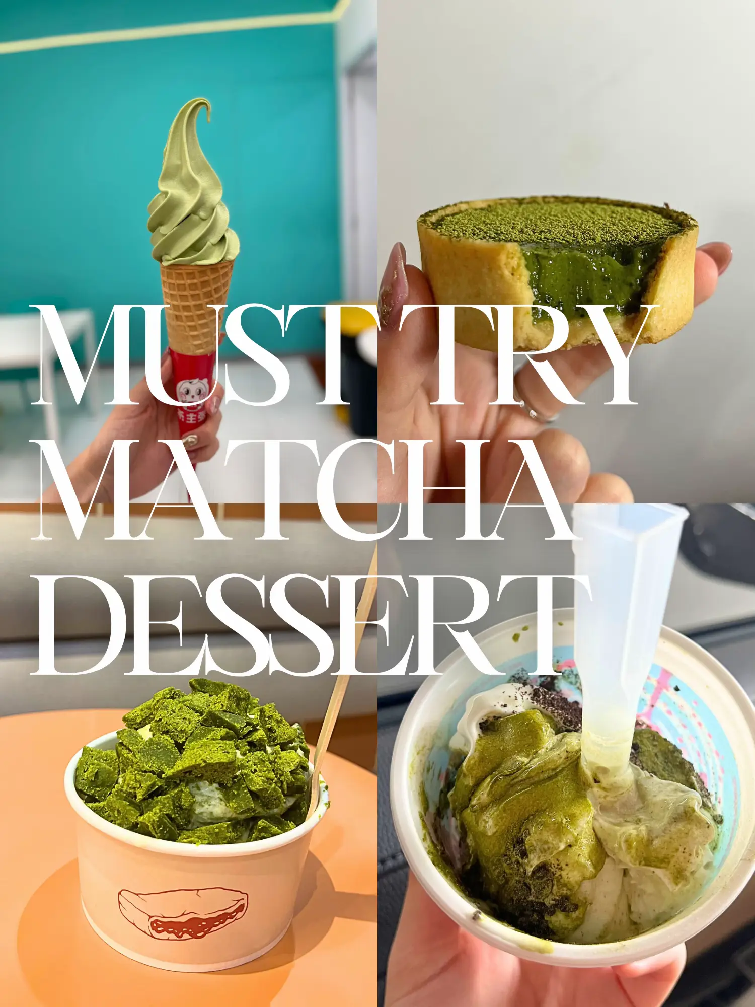 MUST TRY MATCHA DESSERT!🍵😍 | Galeri diposting oleh . | Lemon8
