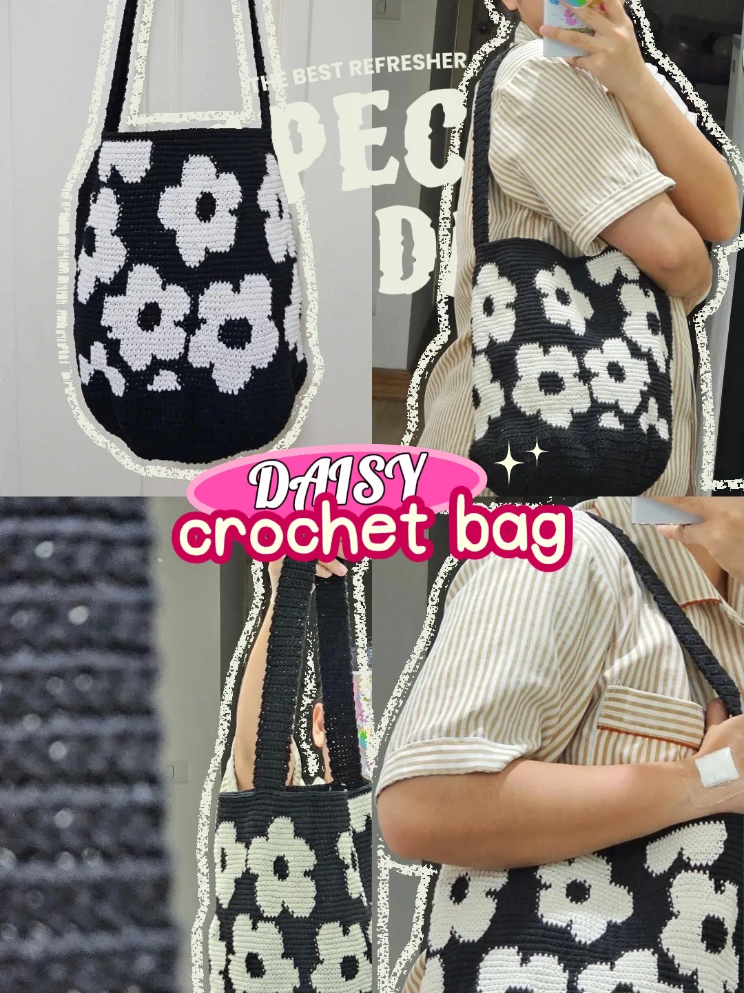 DAISY crochet bag | แกลเลอรีที่โพสต์โดย Girl Gen Z | Lemon8