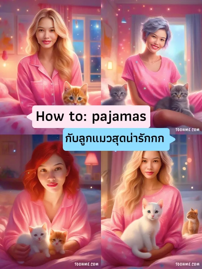 How to: pajamas&cat🥰 | แกลเลอรีที่โพสต์โดย โอดี้พาเพลิน! | Lemon8