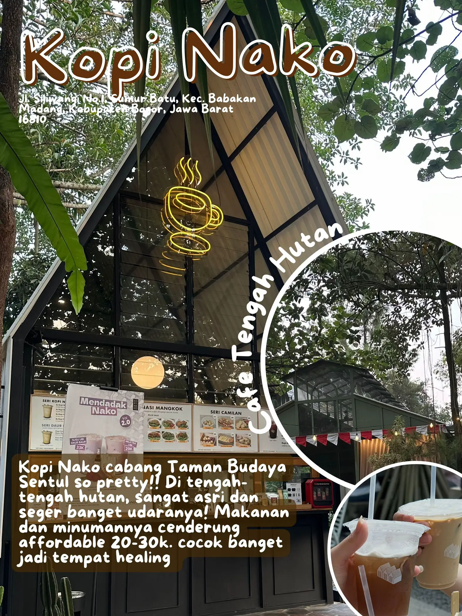 LIST TEMPAT NGOPI DI TENGAH ALAM BEBAS POLUSI🍃 | Galeri diposting oleh Viona Visakha | Lemon8