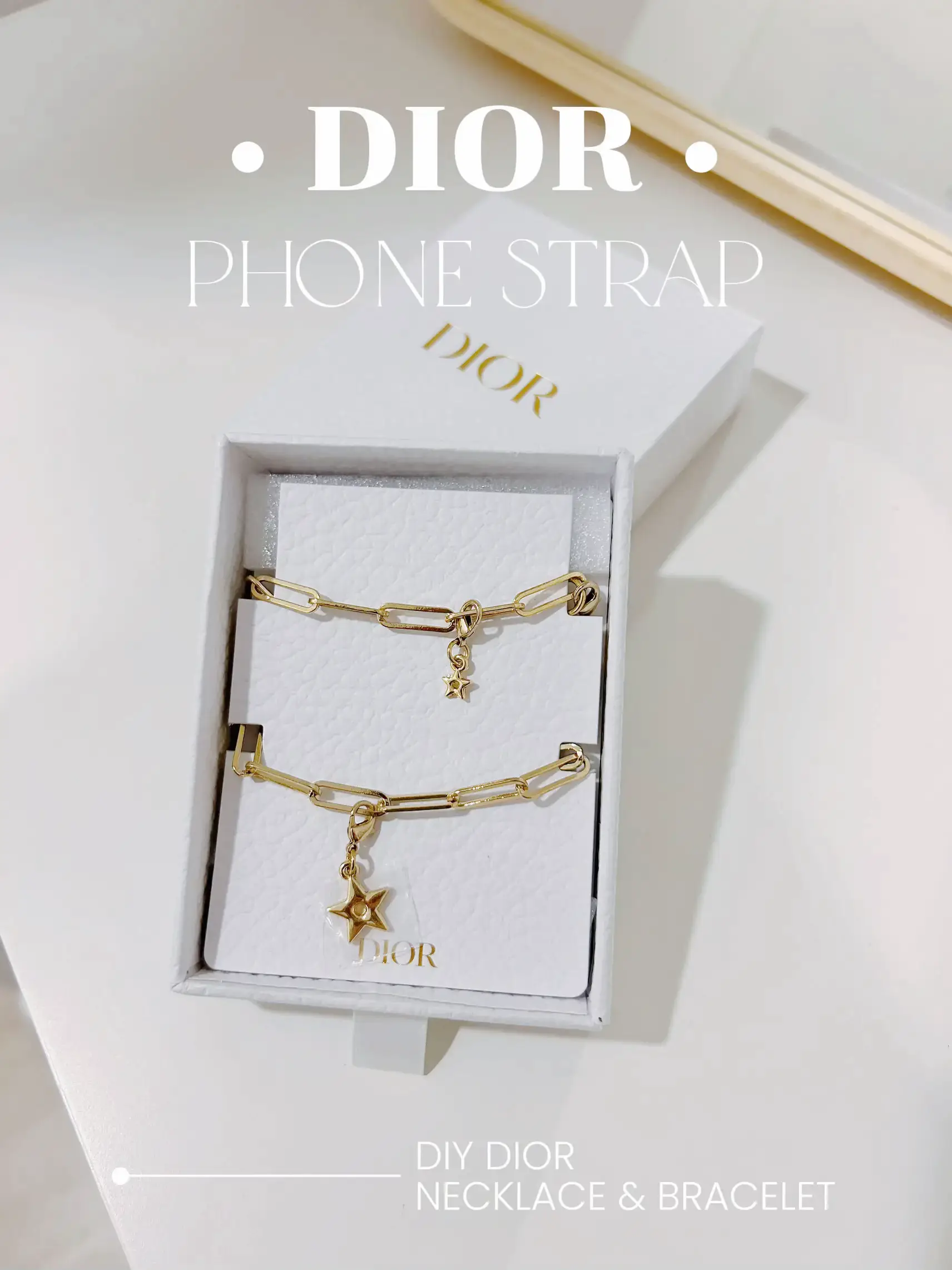 ทำสร้อยสวยๆ จาก • DIOR • Phone Strap กันนน | แกลเลอรีที่โพสต์โดย PiPi ...