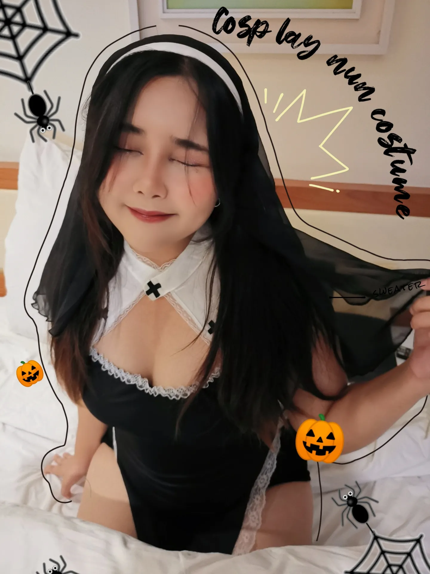 Cosplay nun costume halloween👻 | แกลเลอรีที่โพสต์โดย ภัทรบอกต่อ | Lemon8