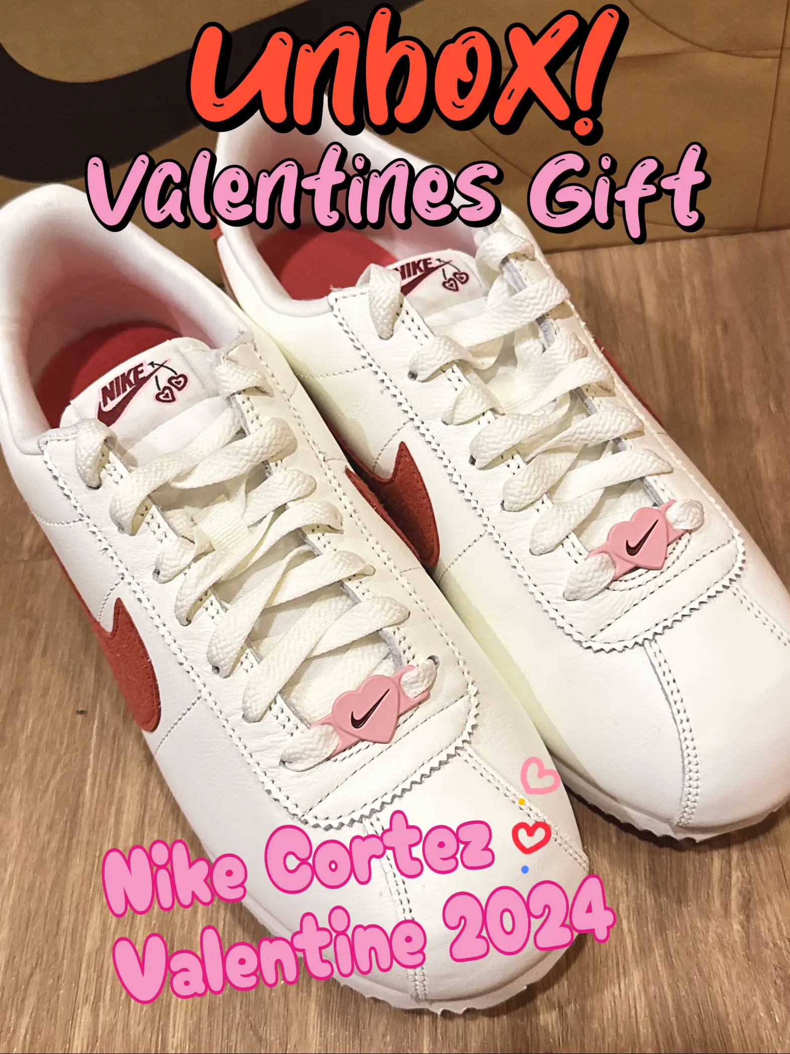 Nike Cortez Valentine 2024 🍒💖 | แกลเลอรีที่โพสต์โดย naylynn | Lemon8