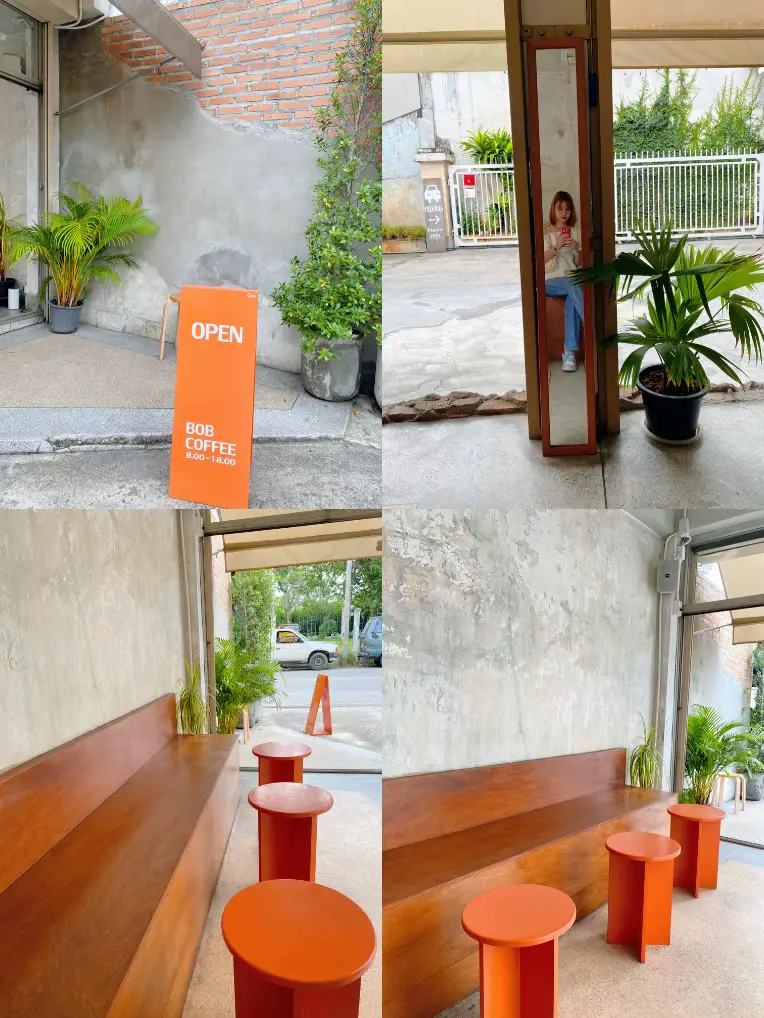 BOB COFFEE (บ็อบ) 🧡 คาเฟ่เท่ ๆ สไตล์ Loft ย่านสันติธรรม ☕️ | แกลเลอรีที่โพสต์โดย ArrayeeJourney🌷 ...
