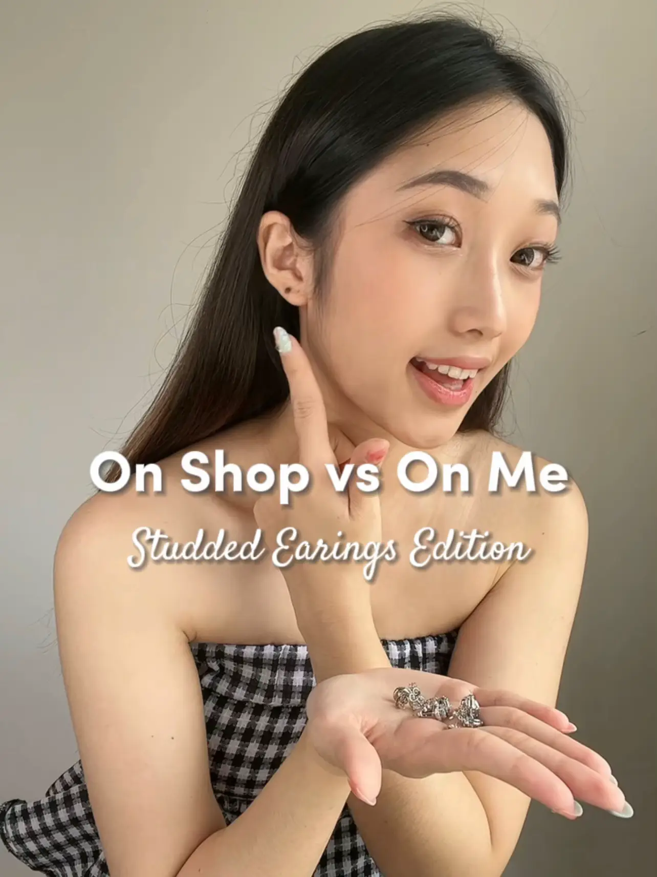 On Shop vs On Me! Studed Earings Edition! | Video dipublikasikan oleh KL | Lemon8