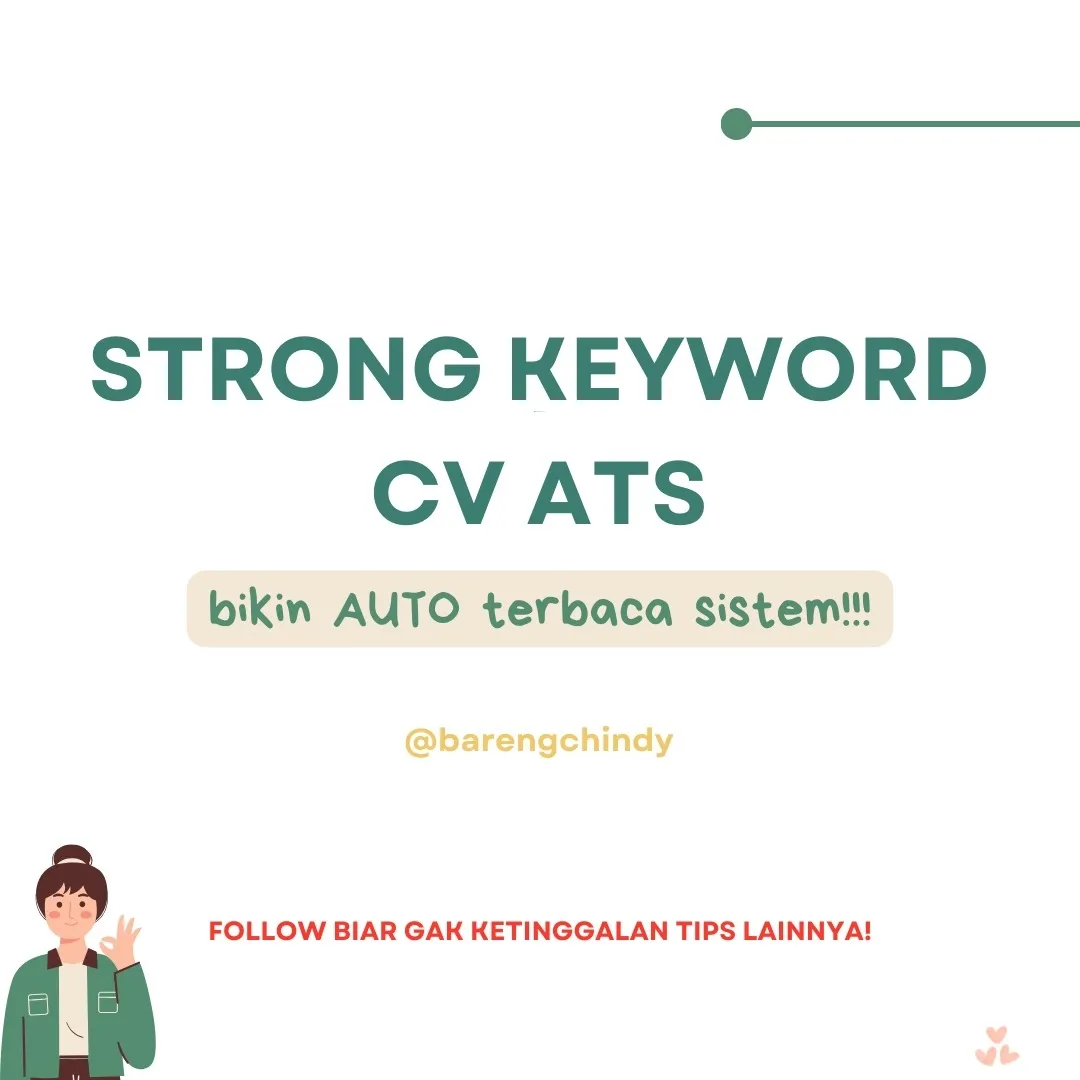 STRONG KEYWORD FOR CV ATS | Galeri diposting oleh Chindy Amalia | Lemon8