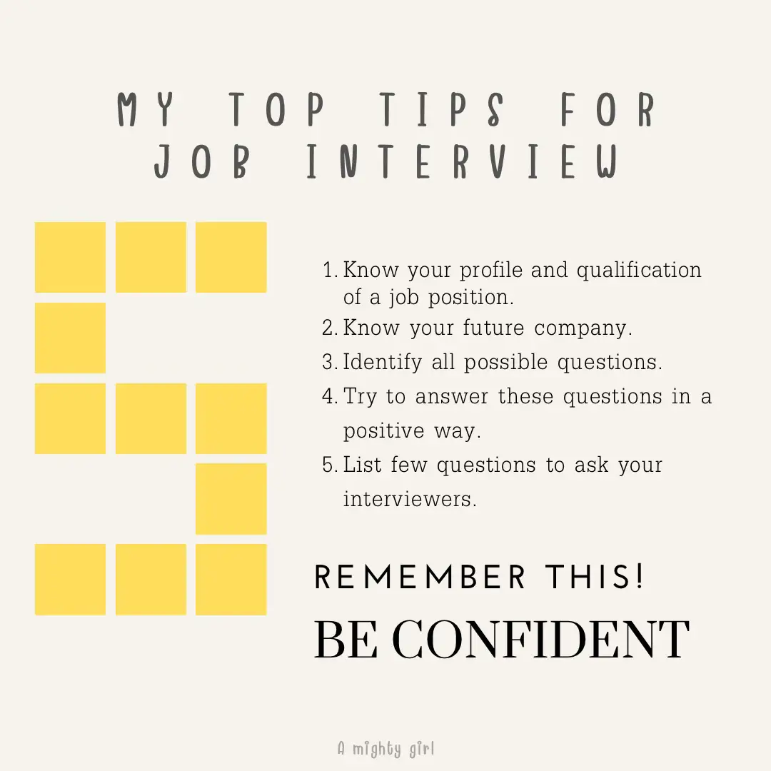 Tips to Overcome Your Job Interview Fear🫶 | แกลเลอรีที่โพสต์โดย A ...