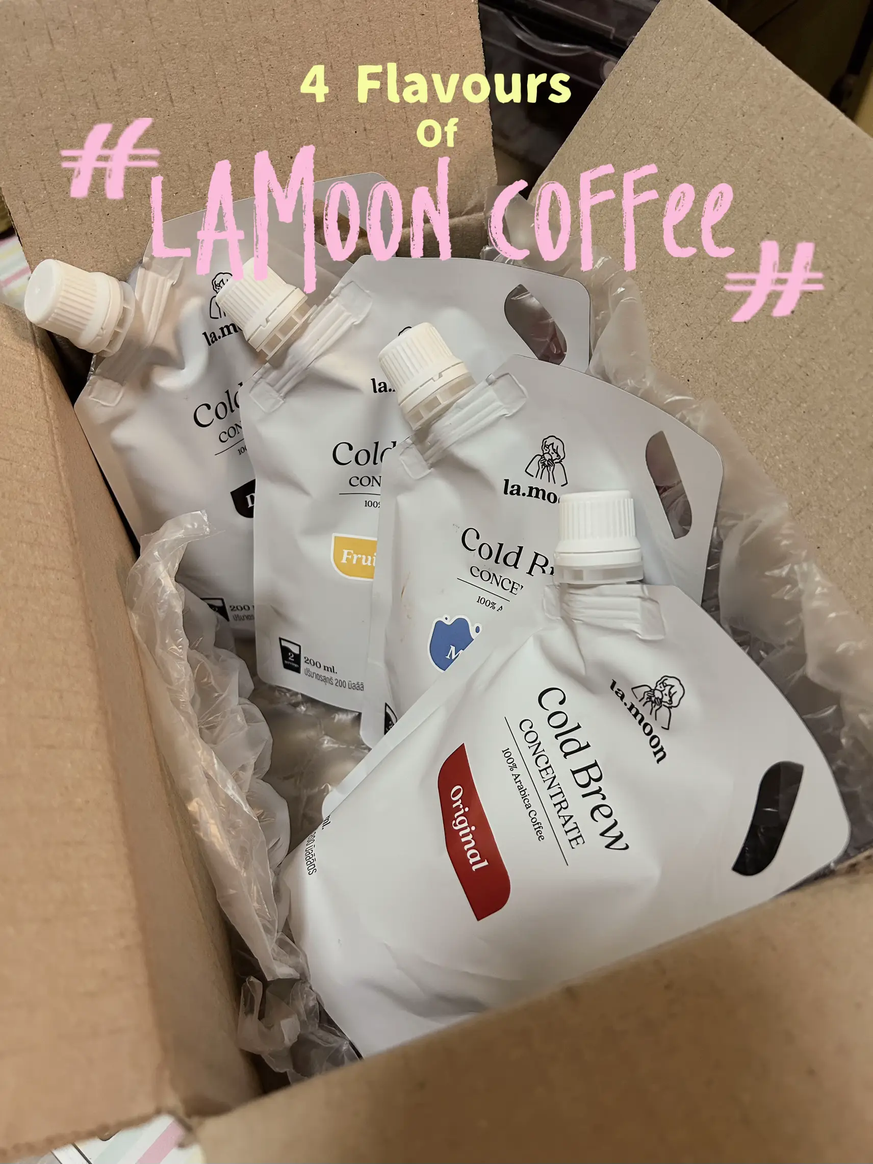 ☕️ รีวิ้วว~ กาแฟ Cold Brew ของ La.moon ทั้ง 4 รสชาติ | แกลเลอรีที่โพสต์โดย Milky 🧸 | Lemon8