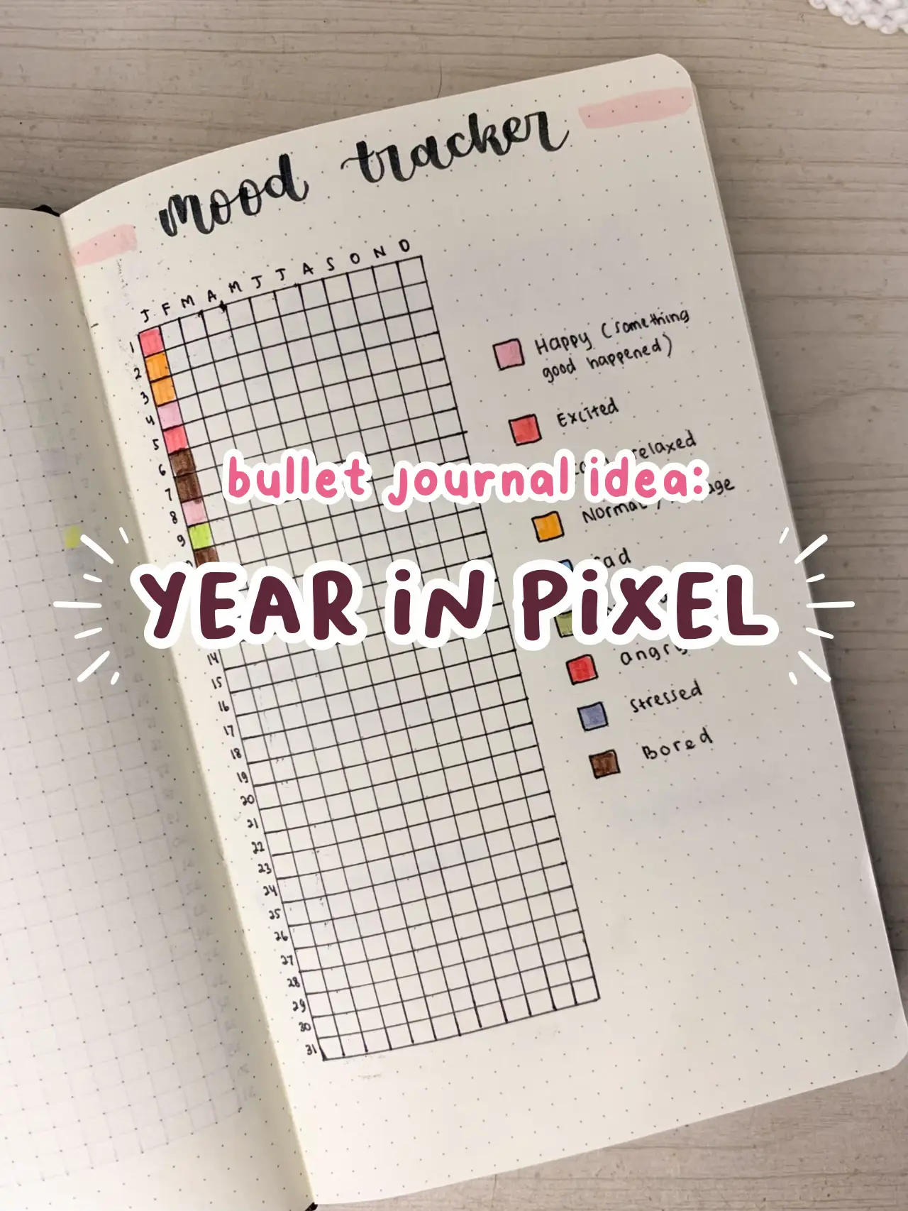 BULLET JOURNAL IDEA: YEAR IN PIXEL‼️ | Galeri diposting oleh studyssha ...