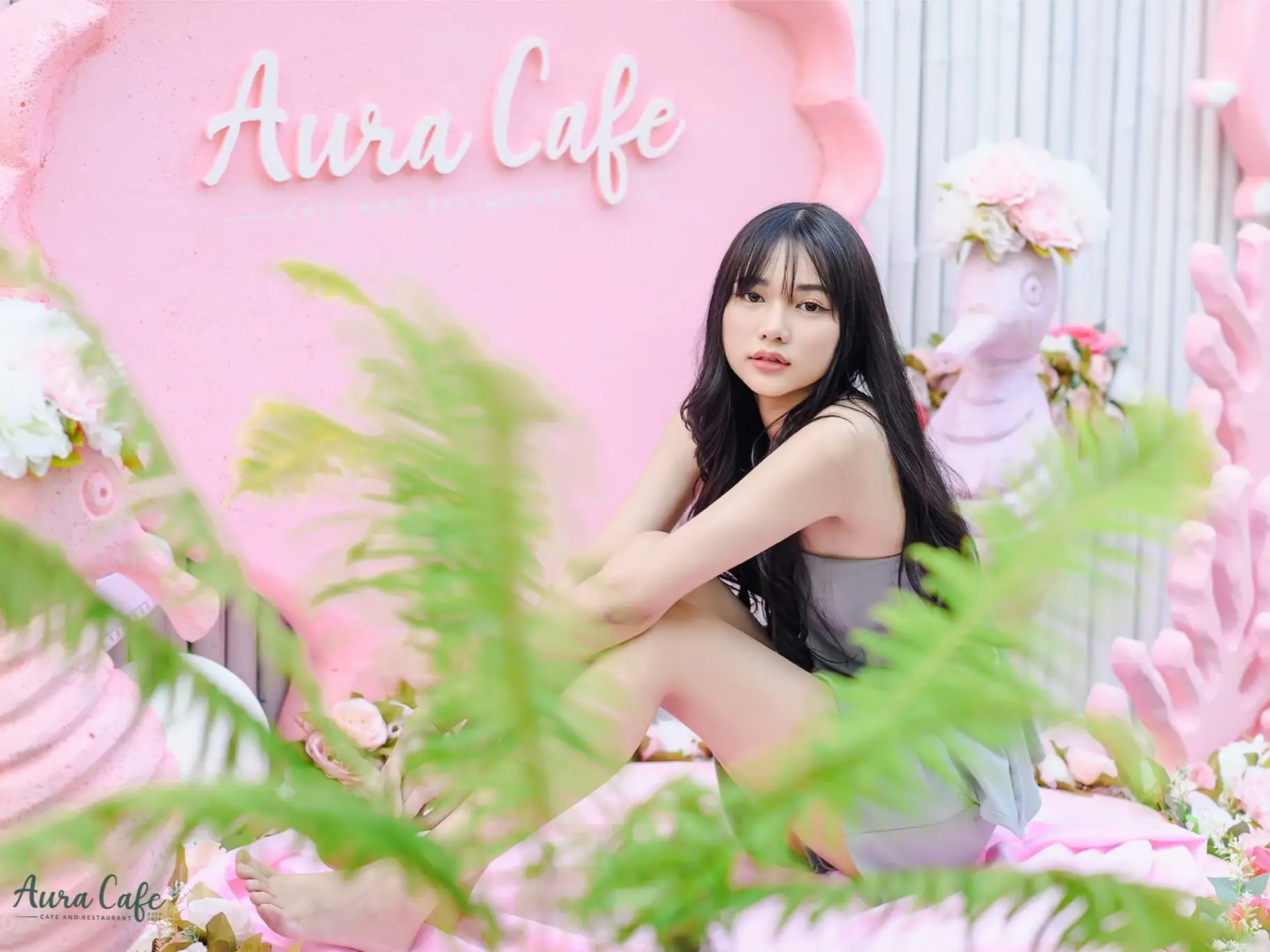 แชร์ไอเดีย 📸โพสต์ท่าถ่ายรูป ธีม Summer 🌊 | แกลเลอรีที่โพสต์โดย Aura Cafe | Lemon8