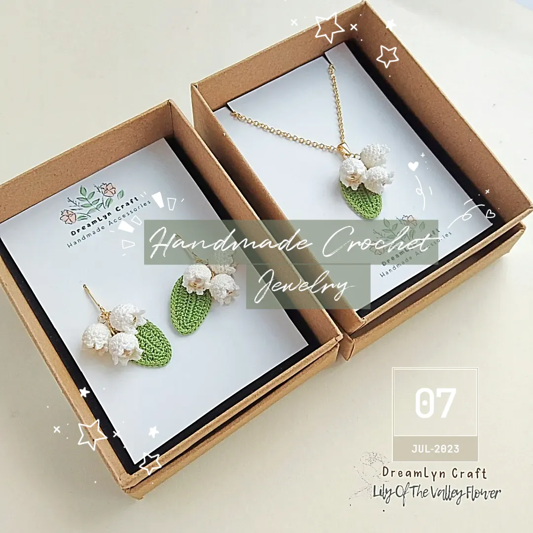 Handmade Crochet Jewelry | Galeri disiarkan oleh DreamLyn | Lemon8