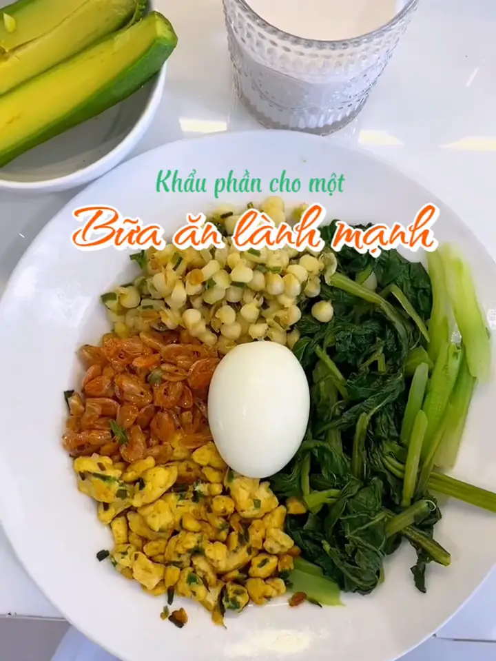 Khẩu phần cho một bữa ăn lành mạnh | วิดีโอที่เผยแพร่โดย Phương Anh Dao | Lemon8