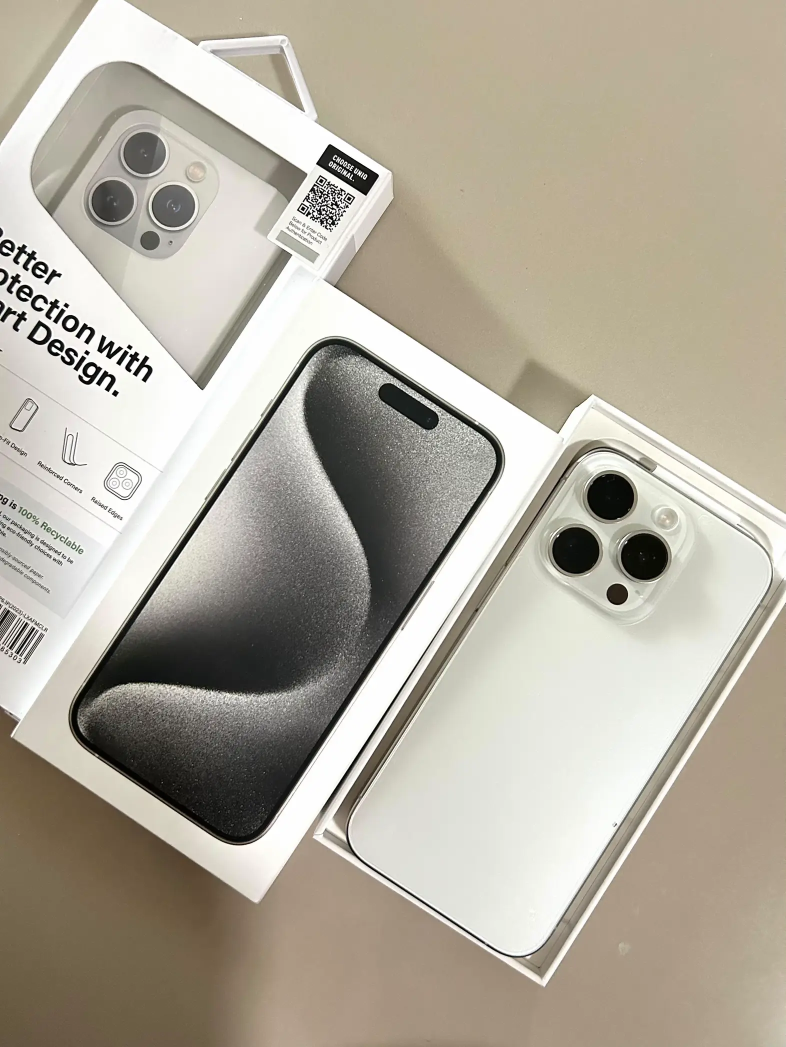 🤍Got it 😭 Ip15 pro White titanium📱 | Gallery posted by palmmmmmmm ♡ | Lemon8