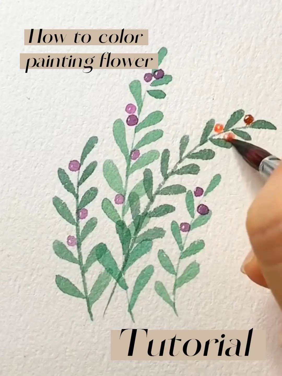 Buat gambar daun dan bunga super easy!!! | Video dipublikasikan oleh ...