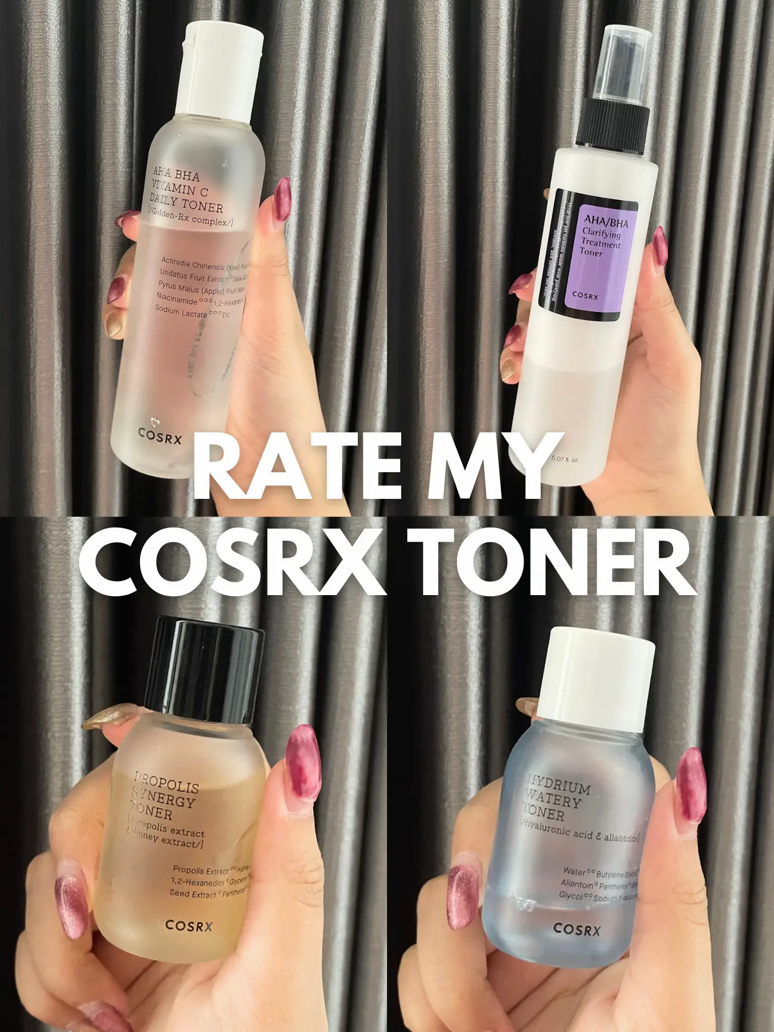 RATE MY COSRX TONER | Galeri diposting oleh Syahra | Lemon8