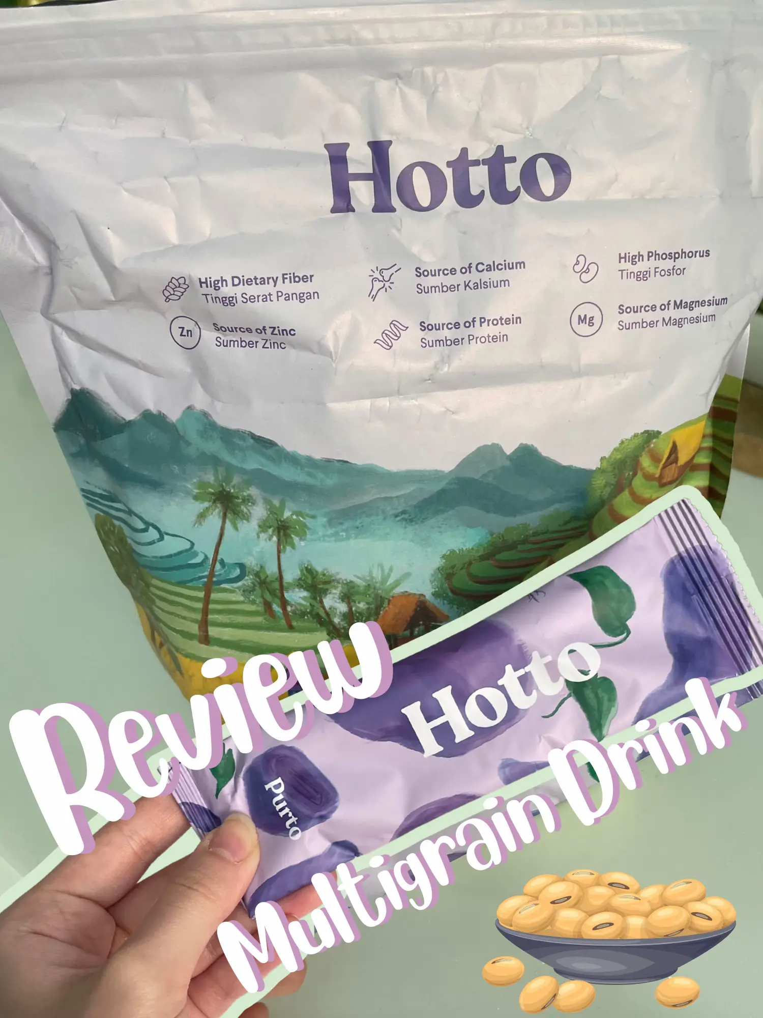 Honest Review Multigrain Drink Viral : HOTTO | Video dipublikasikan ...