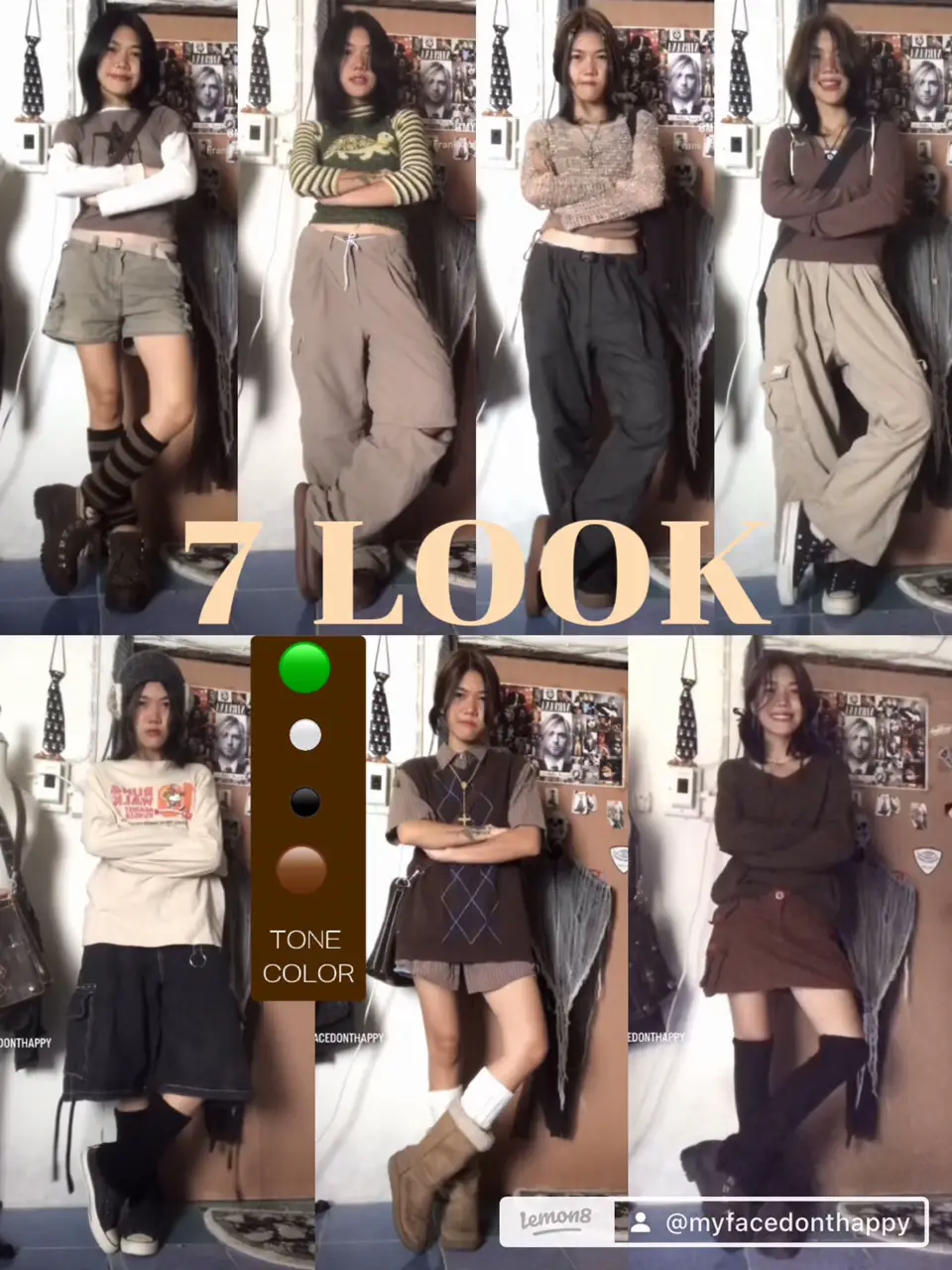 7 LOOK & ⚫️⚪️🟤🟢 Tone color from last winter | วิดีโอที่เผยแพร่โดย ...