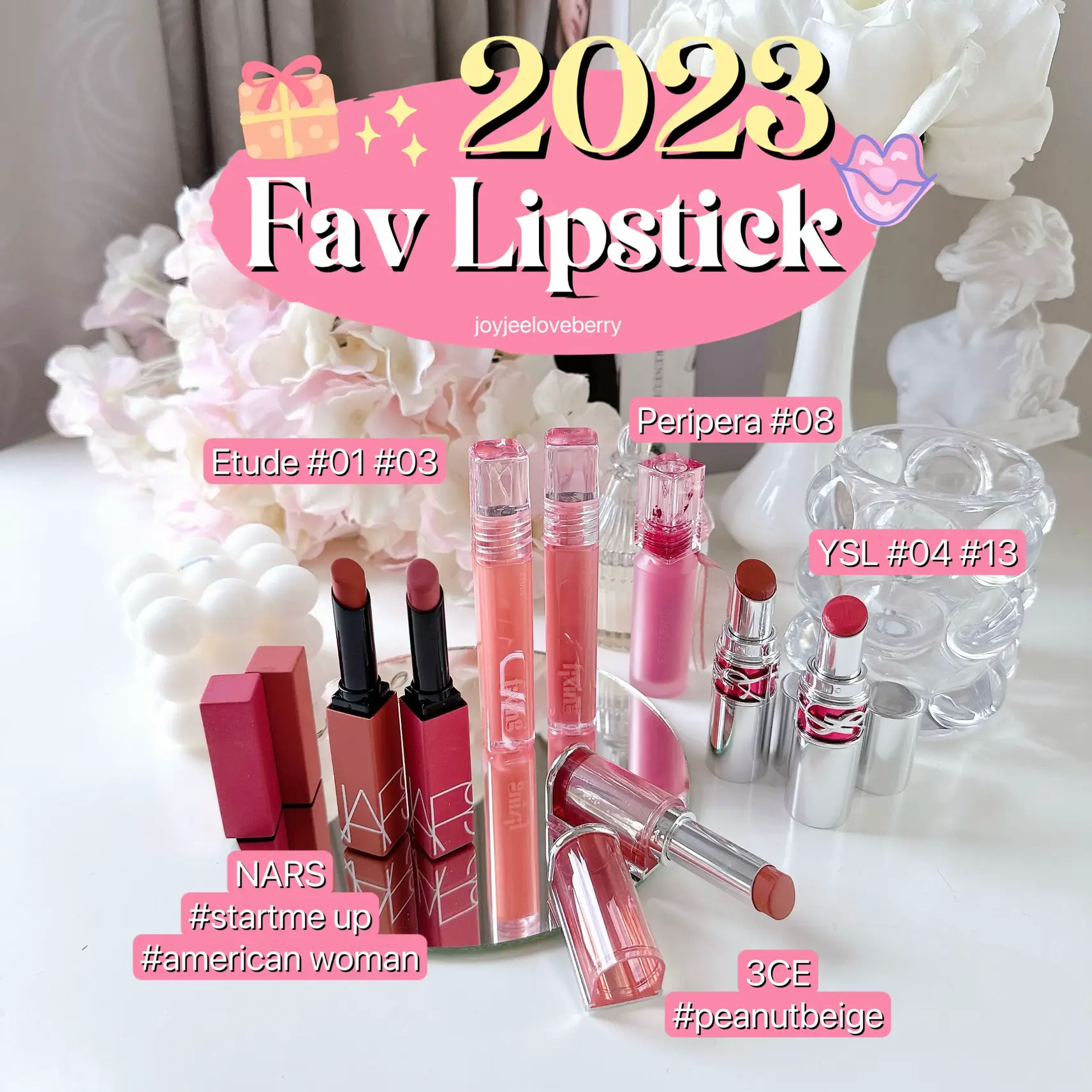 Fav lipstick💋2023!! | แกลเลอรีที่โพสต์โดย JoyjeeLoveberry | Lemon8