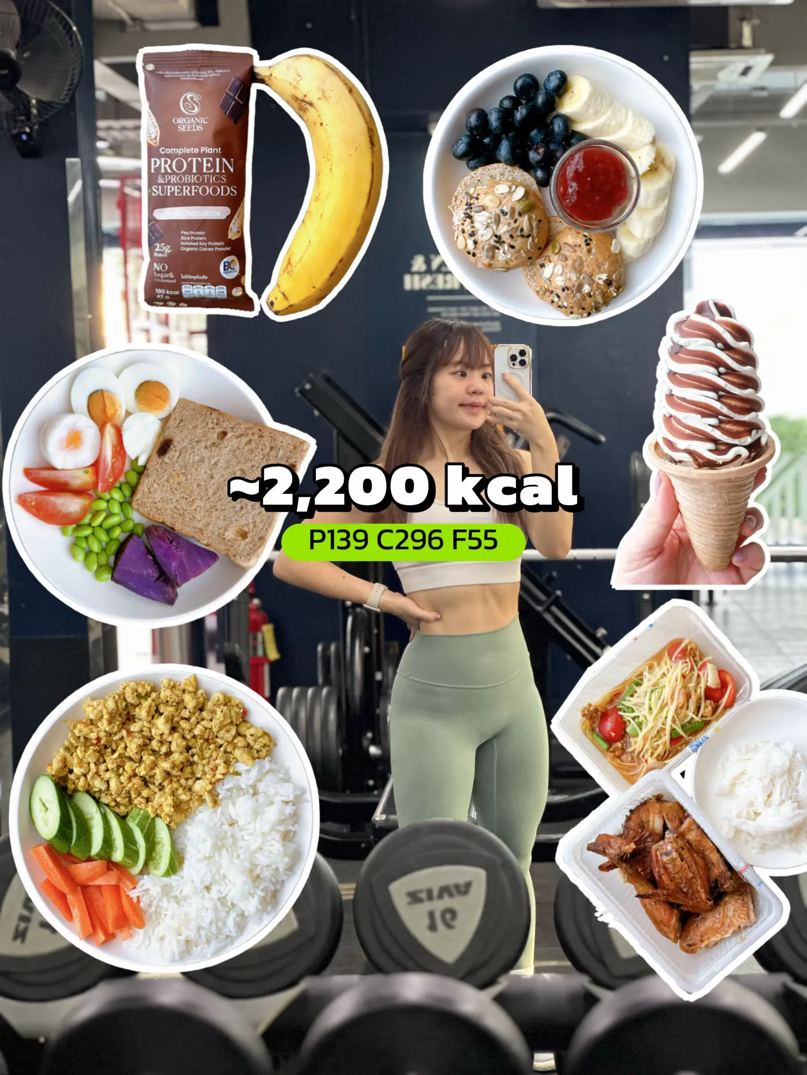 2,200 kcal (Maintain) | แกลเลอรีที่โพสต์โดย Sasas.diary | Lemon8
