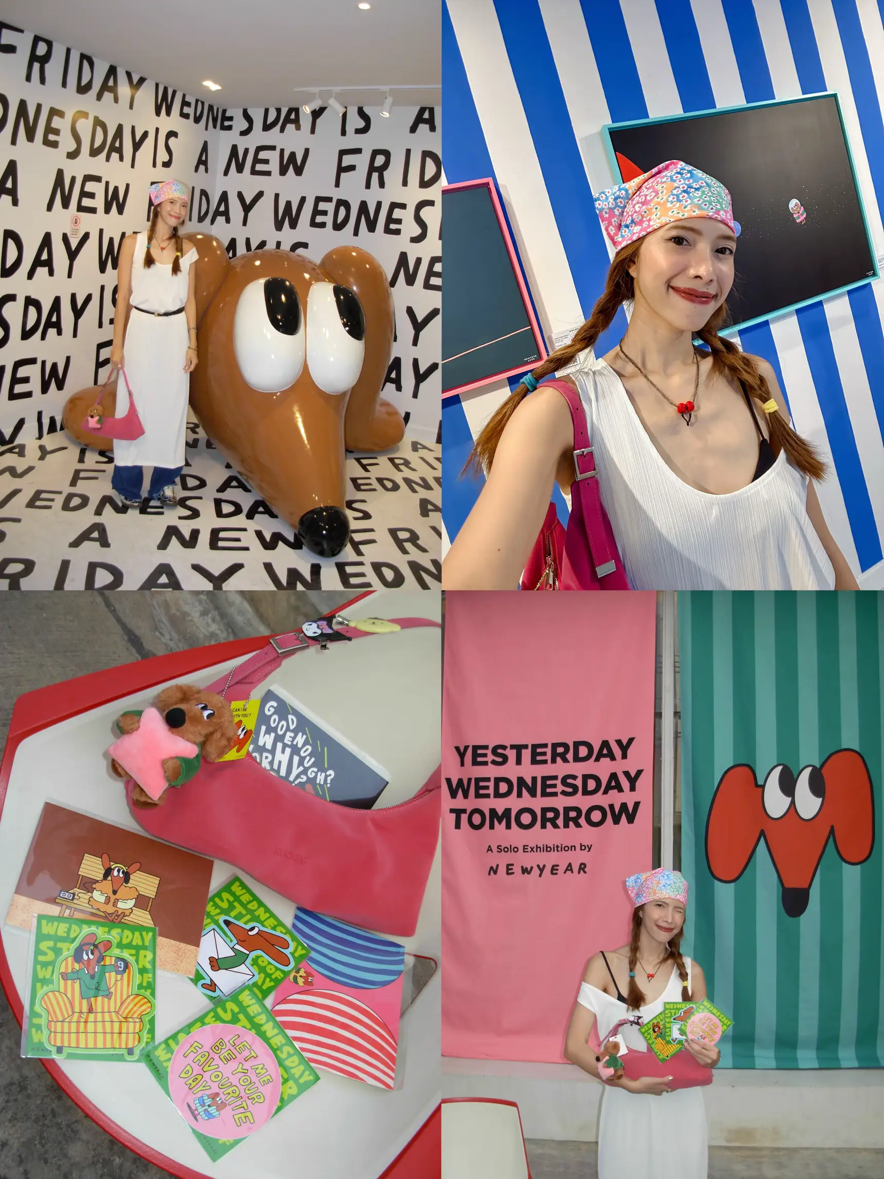YESTERDAY WEDNESDAY TOMORROW นิทรรศการ by NEWYEAR🐶 | แกลเลอรีที่โพสต์โดย asma.ntd | Lemon8