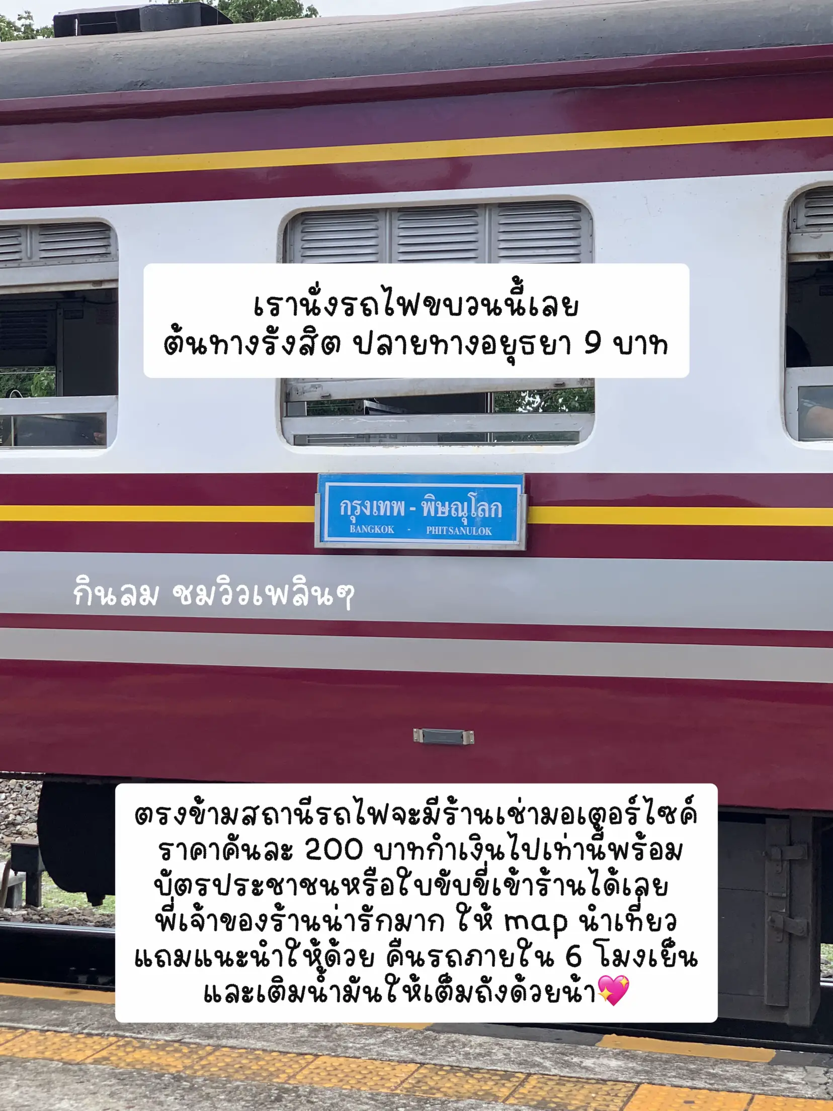 อยุธยา 1 Day Trip (ฉบับไม่มีรถส่วนตัว) | แกลเลอรีที่โพสต์โดย Kream🌷 | Lemon8