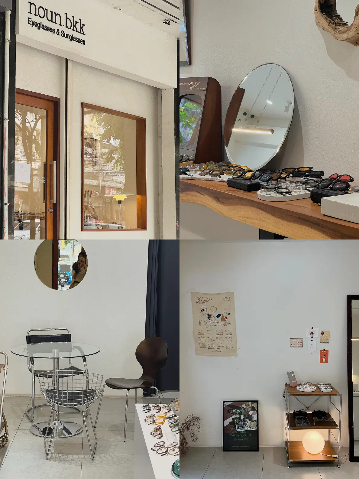 Noun.bkk ร้านแว่นสุดเก๋ เท่ห์ไม่ซ้ำใคร 👀👓 | แกลเลอรีที่โพสต์โดย Journoon Journey | Lemon8