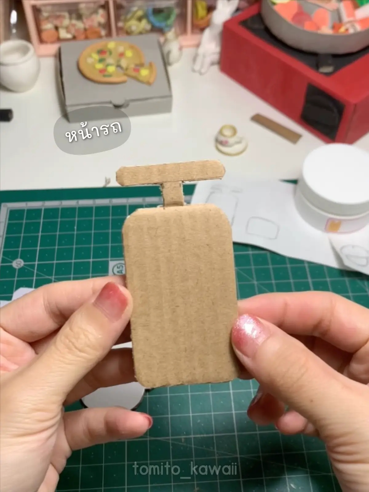 ทำรถส่งอาหารจิ๋วๆ 🛵 | แกลเลอรีที่โพสต์โดย tomito_kawaii | Lemon8