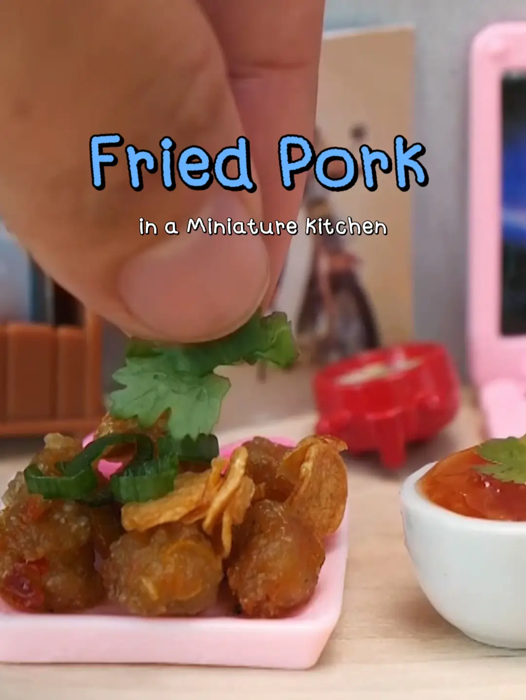 Fried Pork in Your Miniature Kitchen | Video published by Miniature Foods | Lemon8