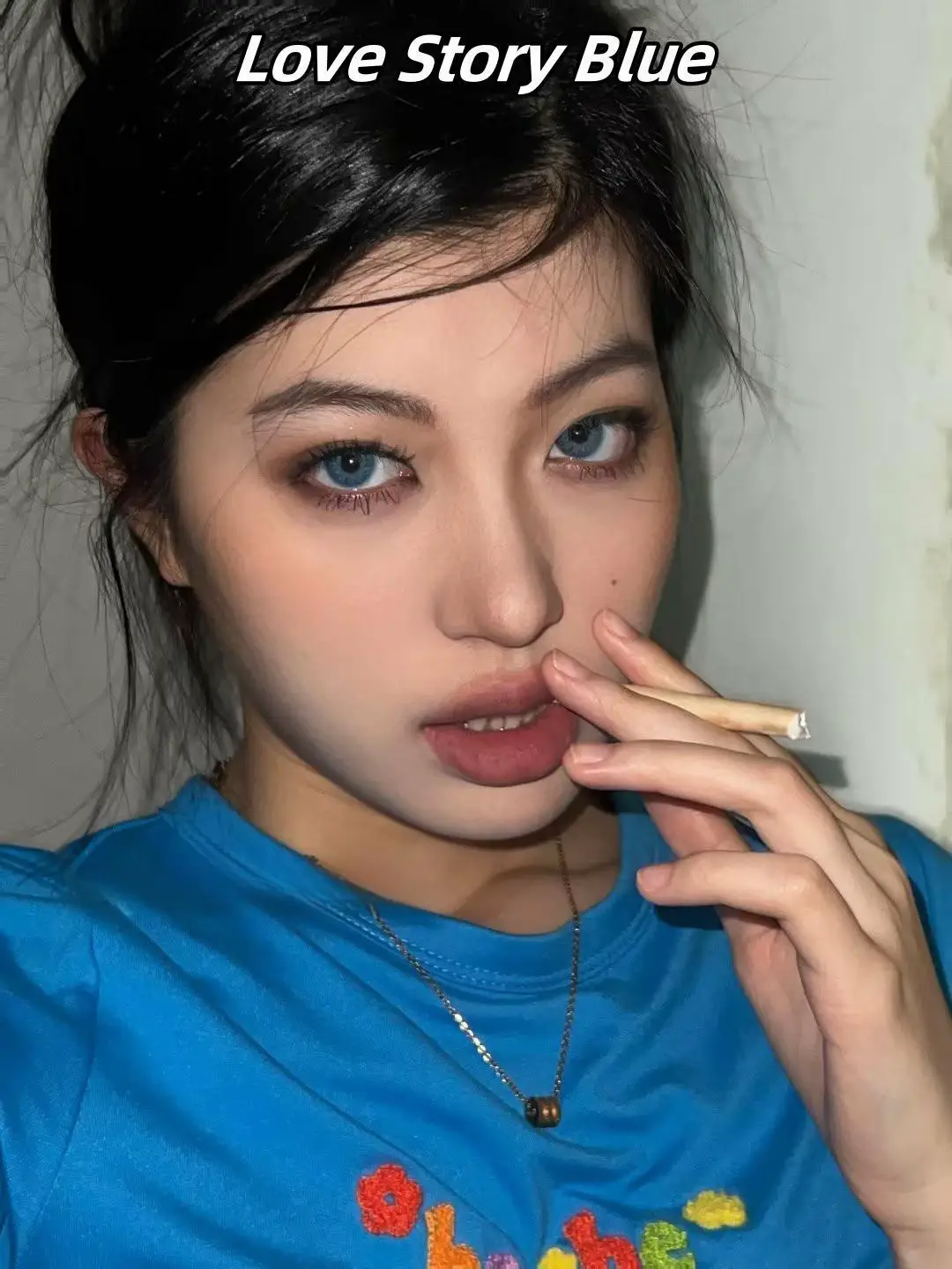 Love Story Blue Contact Lens 🥰😍 📸 | แกลเลอรีที่โพสต์โดย Midroo Big Eyes | Lemon8