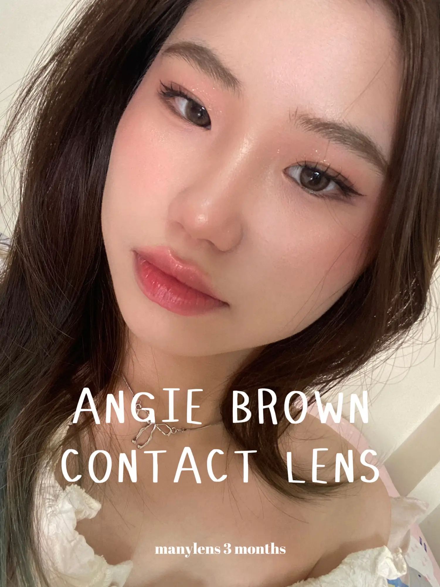 คอนแทคเลนส์ที่ซื้อซ้ำ ! angie brown contact lens 🫠🍒 | แกลเลอรีที่โพสต์โดย wanvanew | Lemon8