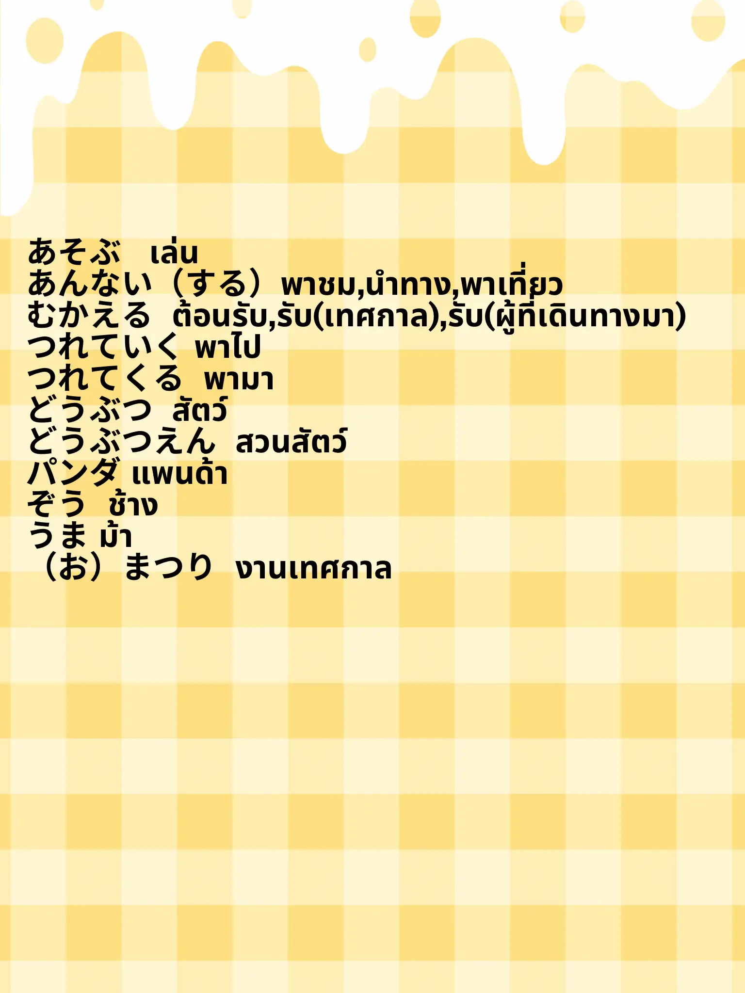 แชร์ 1000 ศัพท์ JLPT N5 chapter 4 (S4) | แกลเลอรีที่โพสต์โดย Miyaokechannel | Lemon8