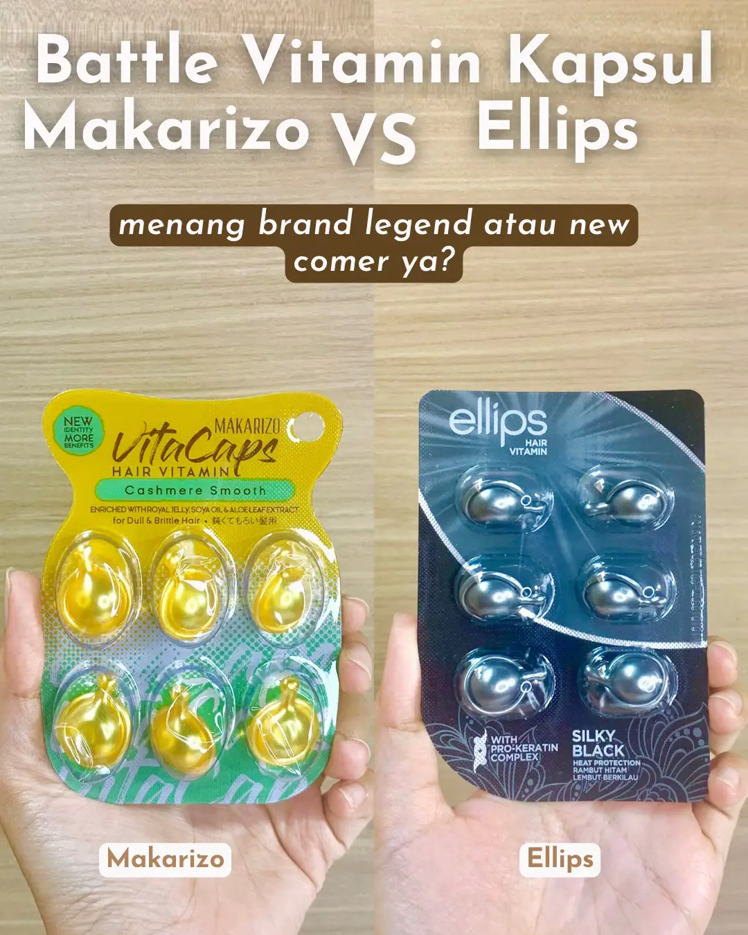 BATTLE Vitamin Rambut Kapsul - Ellips Makarizo💁🏻‍♀️ | Nova Zeeが投稿したフォトブック | Lemon8