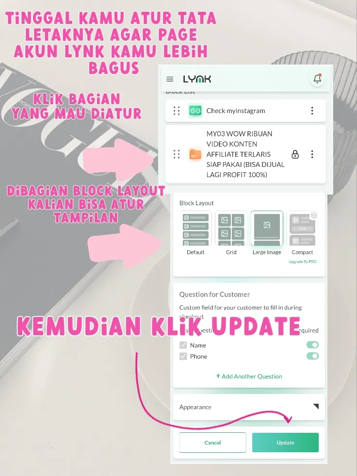 Tutorial Affiliate LYNK.ID | Galeri diposting oleh Marda_yana | Lemon8