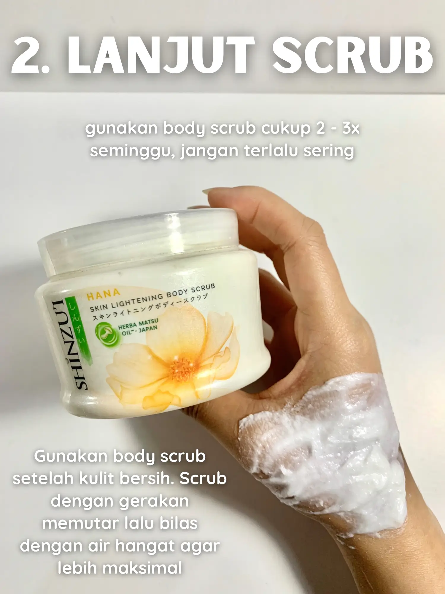 Scrub dulu atau sabun dulu?🤔 | Galeri diposting oleh Athaya Ismail | Lemon8