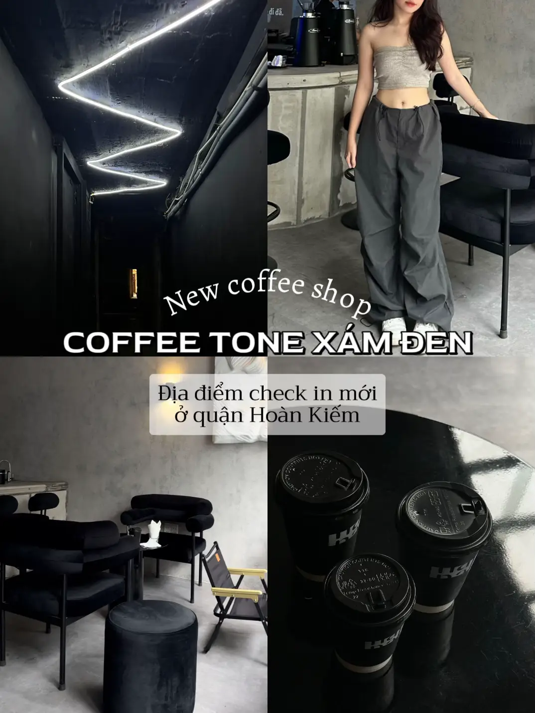 ĐI CAFE Ở ĐÂU? | CAFE TONE ĐEN XÁM Ở HÀNG TRỐNG | Bộ sưu tập do Ngọc Anh ☆彡 đăng | Lemon8