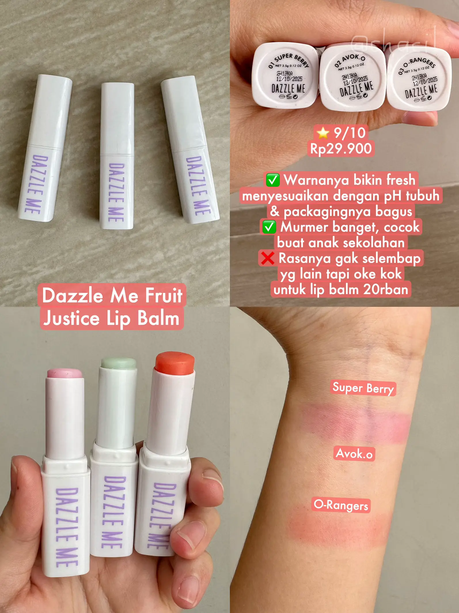 Review Lip Balm Lokal Hits & Viral, Secakep Itu 😍 | Galeri diposting oleh chacil | Lemon8