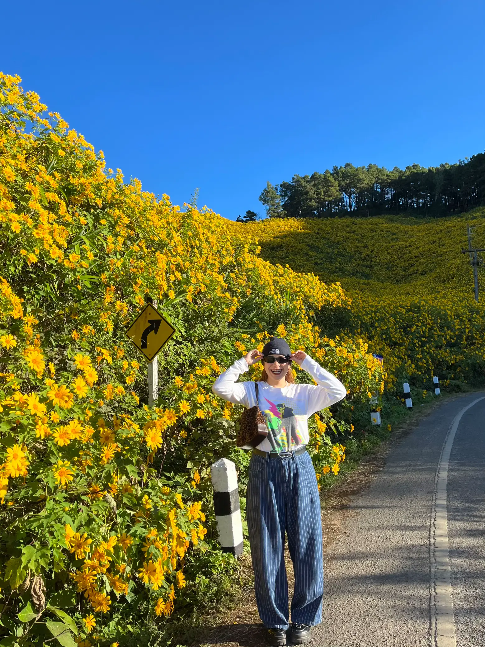 เที่ยวทุ่งดอกบัวตองดอยแม่อูคอ 🌼 | แกลเลอรีที่โพสต์โดย GF Waran | Lemon8