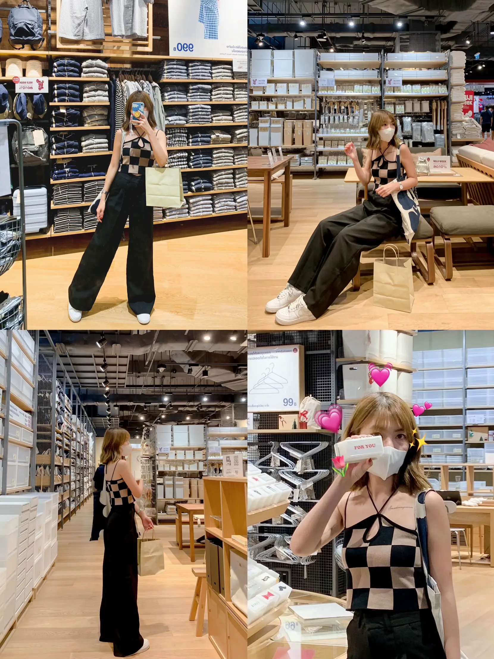 แต่งตัวถ่ายรูปเล่นใน MUJI กันนน🤎🤍 | แกลเลอรีที่โพสต์โดย SuperCat | Lemon8