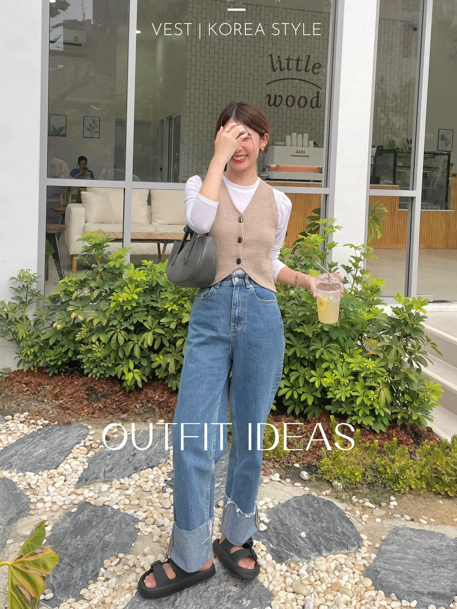 OOTD แมทช์ vest สไตล์สาวเกาหลี 🌼 | Gallery posted by ployrachha | Lemon8