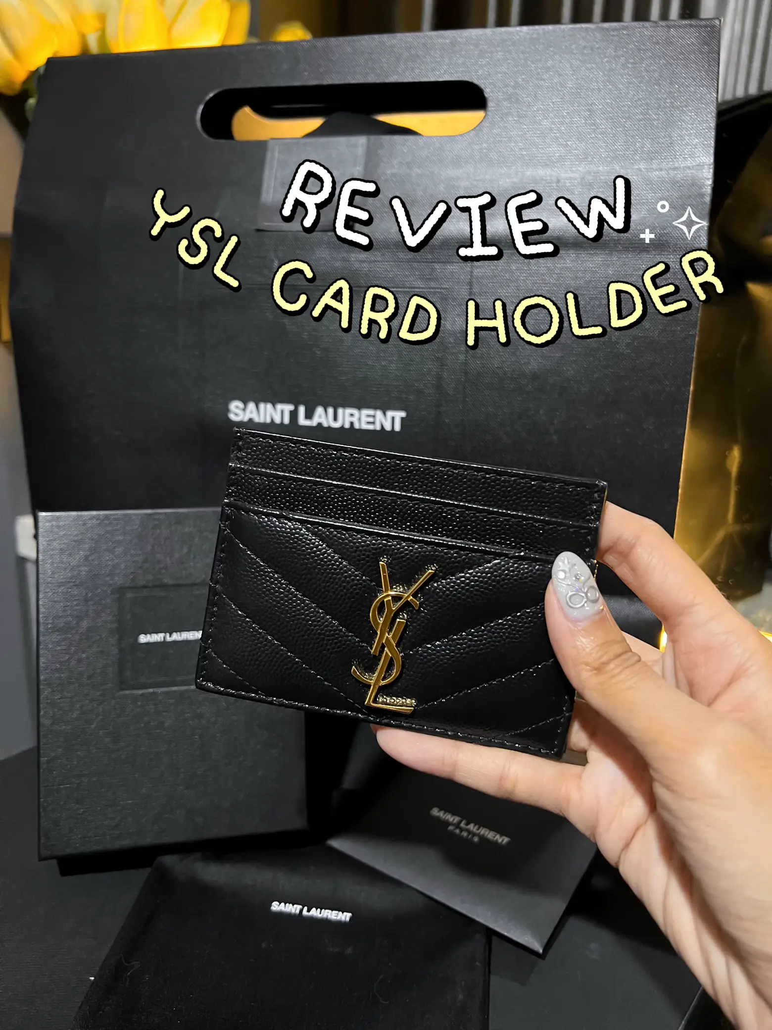 YSL card holder 8,xxx.- คุ้มไหม? 🖤 | แกลเลอรีที่โพสต์โดย parrns 💌 | Lemon8