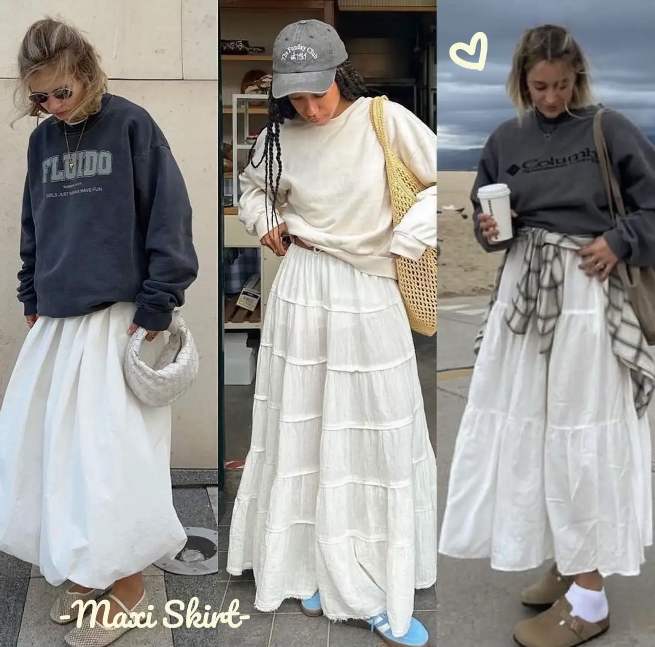 Outfit Idea Maxi Skirt | แกลเลอรีที่โพสต์โดย Beau.PK | Lemon8